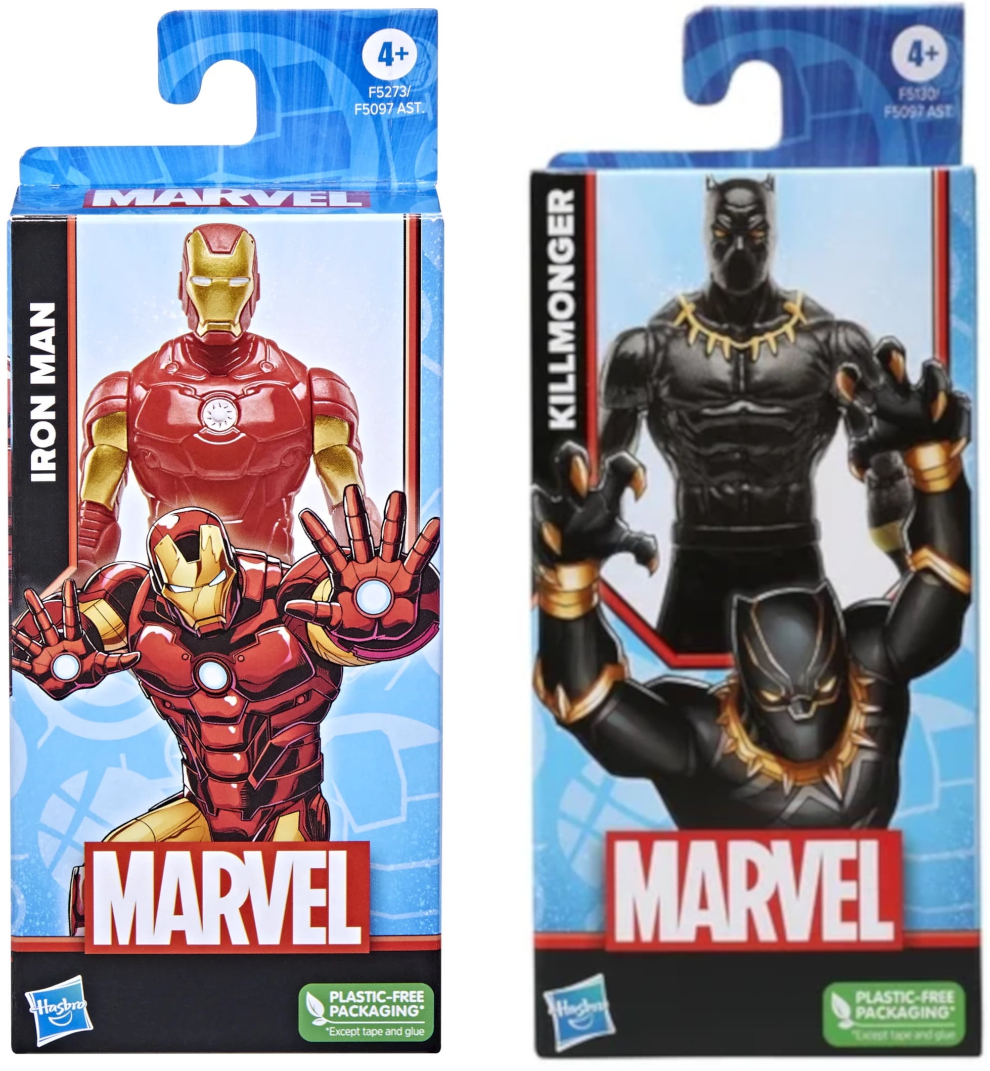 [BUNDLE 2-PACK] - Marvel 6-inch Action Figures - Iron Man and Black ...