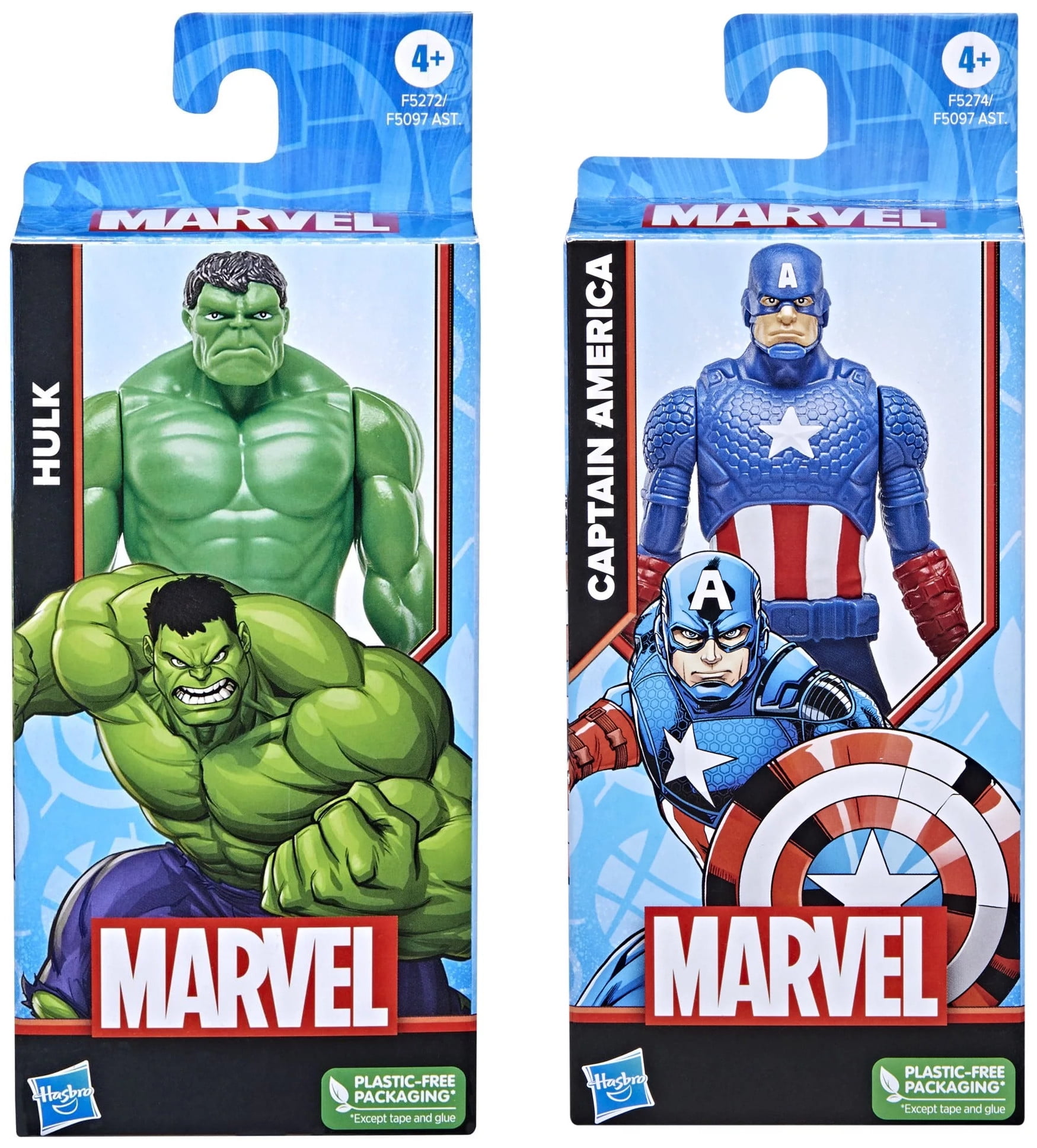 [BUNDLE 2-PACK] Marvel Avengers 6-inch Action Figures - Hulk and ...
