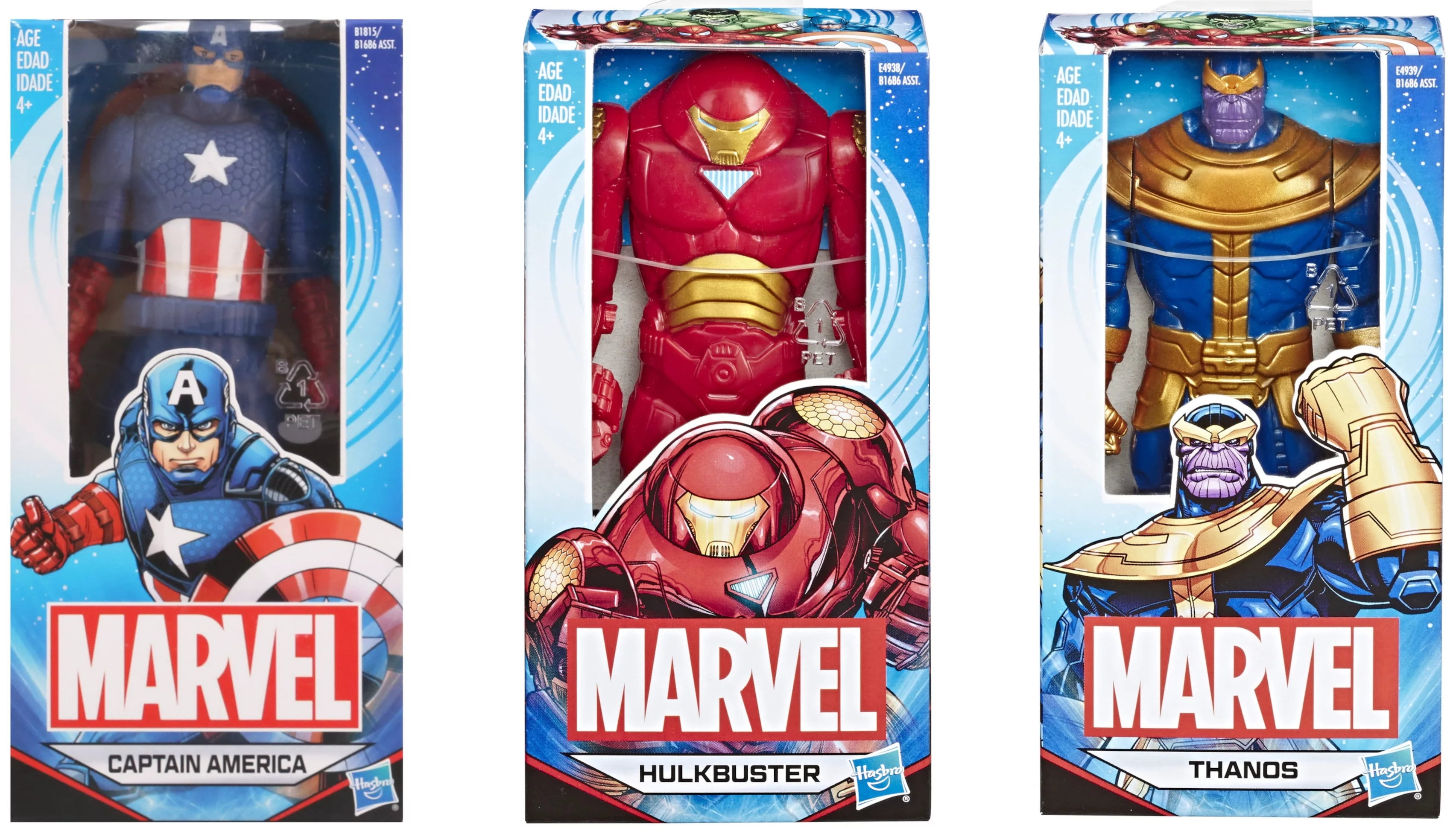 [BUNDLE 3-PACK] - Marvel Avengers 6-inch Action Figures - Captain ...
