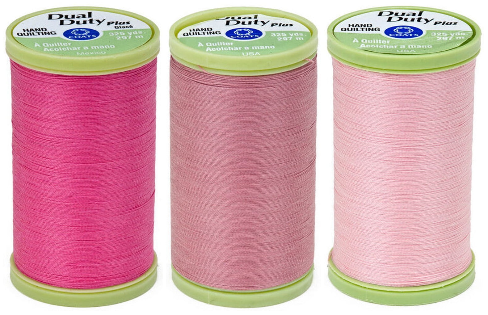 [BUNDLE 3-PACK PINKS] - Coats Dual Duty Plus Hand Quilting Thread ...