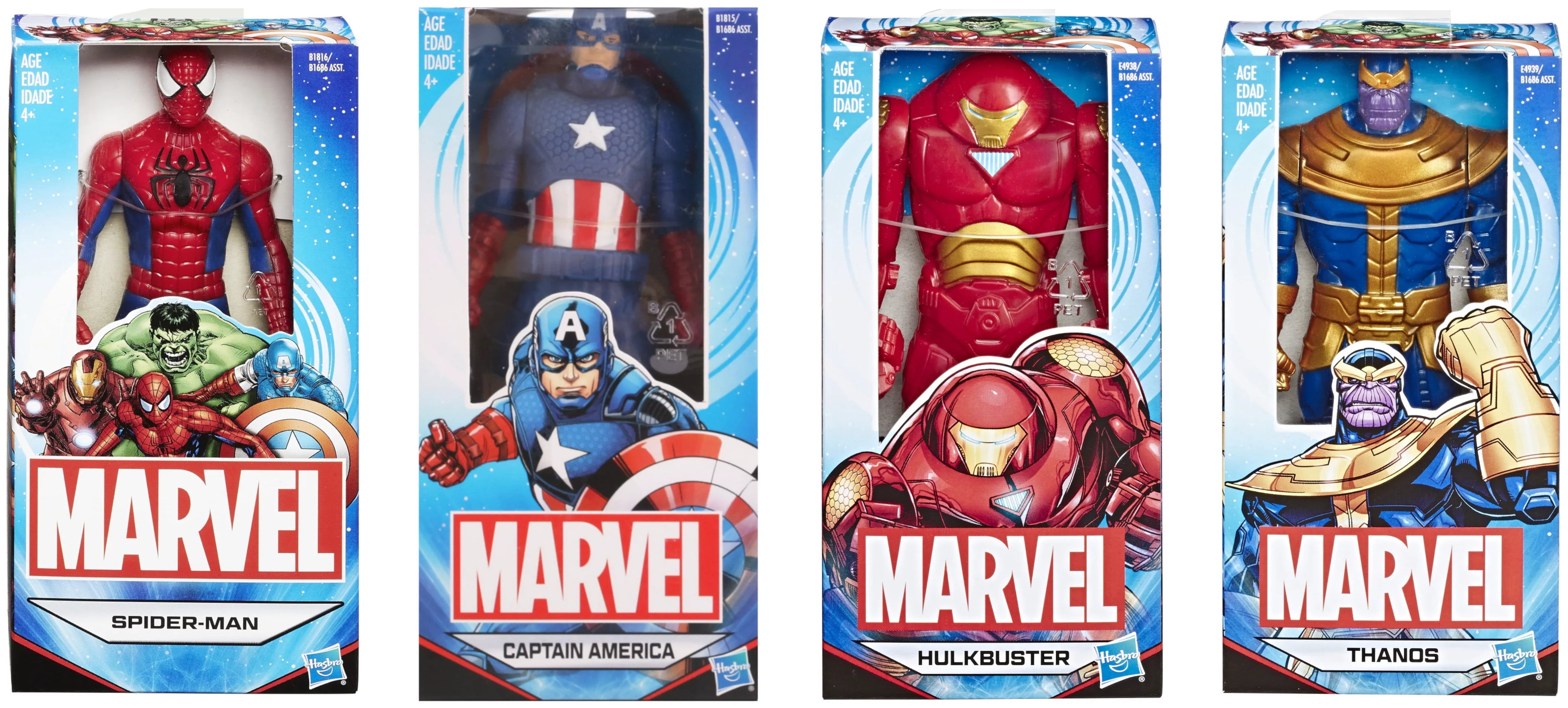 [BUNDLE 4-PACK] - Marvel Avengers 6-inch Action Figures - Spider-Man ...