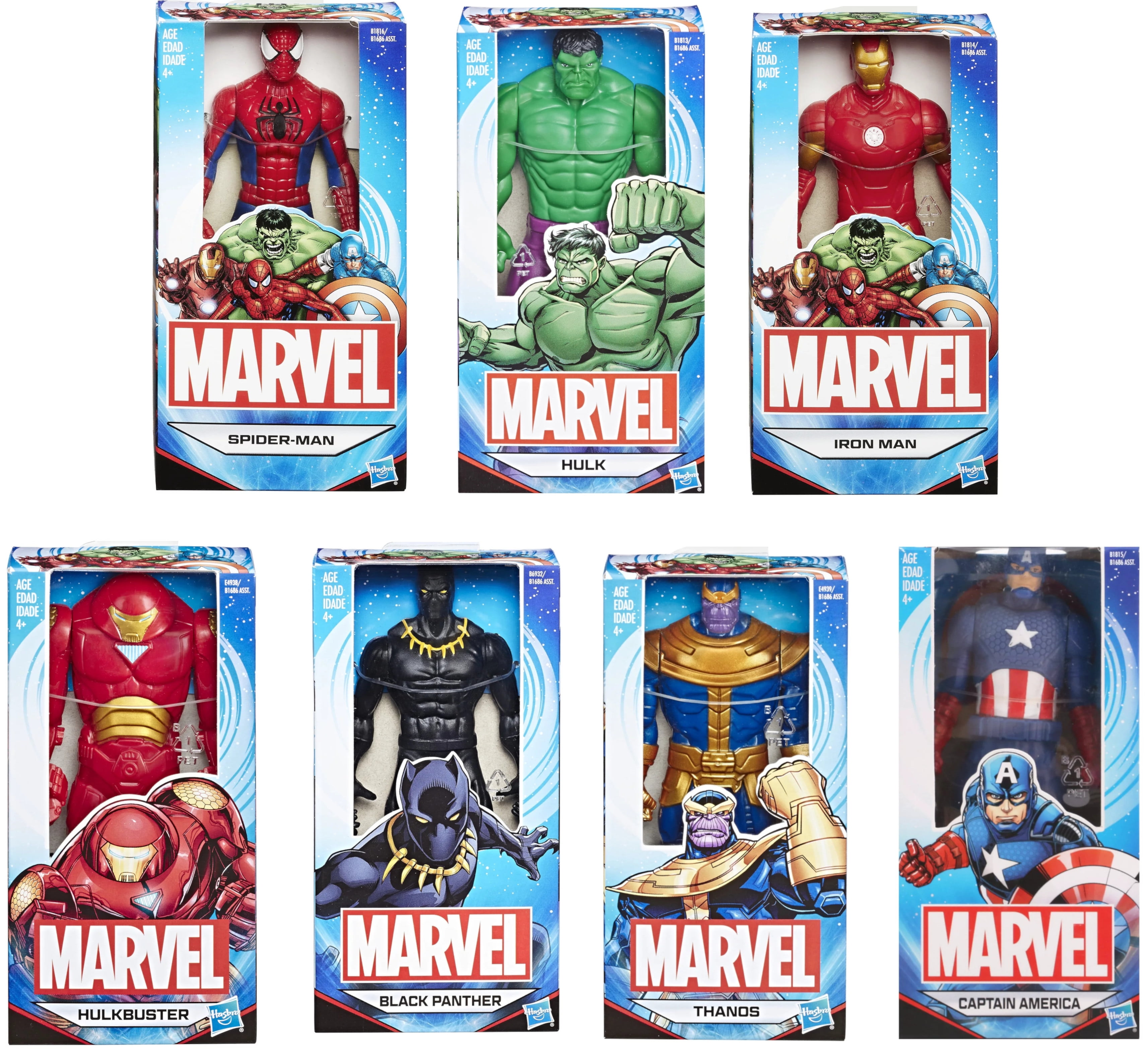 [BUNDLE 7-PACK] - Marvel Avengers 6-inch Figures - Spider-Man ...