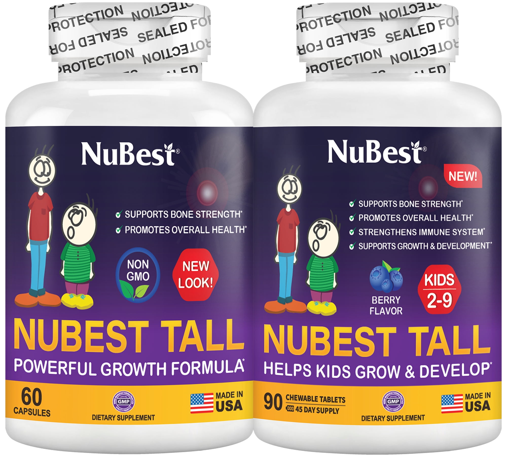 BUNDLE: NuBest Tall for Age 5+ & NuBest Tall for Kidz 90 Chewable ...