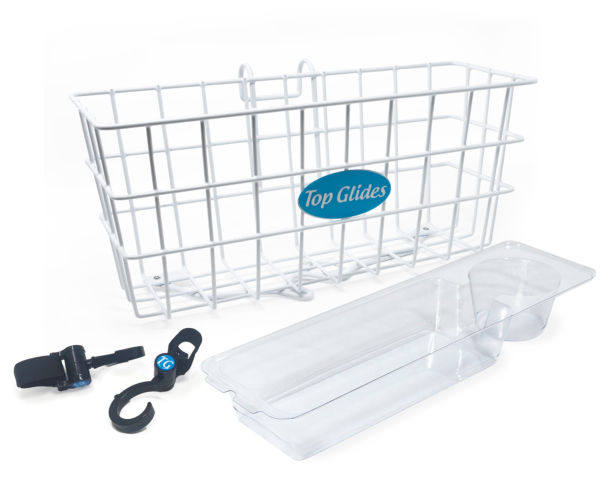 BUNDLE: Premium Wire Walker Basket Kit with 2 Swivel Walker Hooks ...