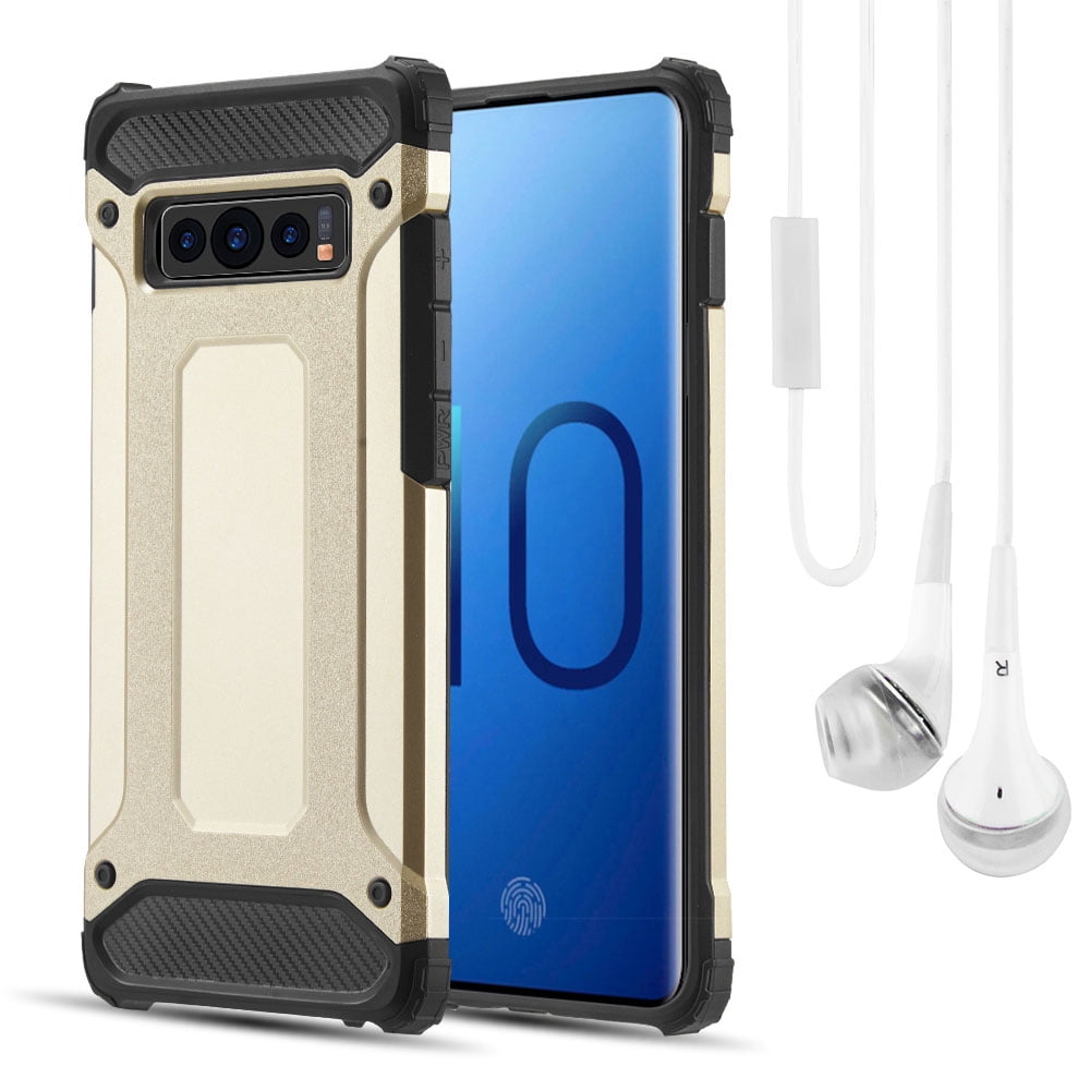 BUNDLE: Rugged Performance Dual Layer Hybrid Case for Galaxy S10 Plus ...