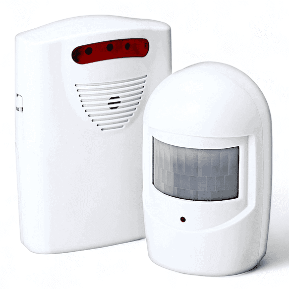 Bunker Hill Wireless Driveway Alarm System PIR Motion Sensor, White ...