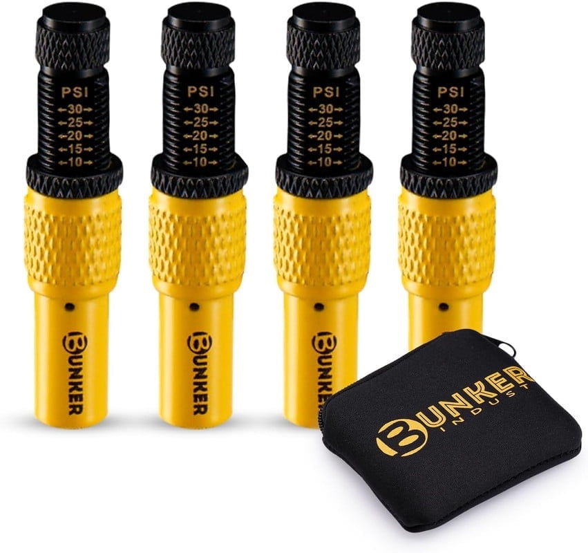 BUNKER INDUST Adjustable Auto-Stop Tire Deflator Valve Kit 4 PCS - 10 ...