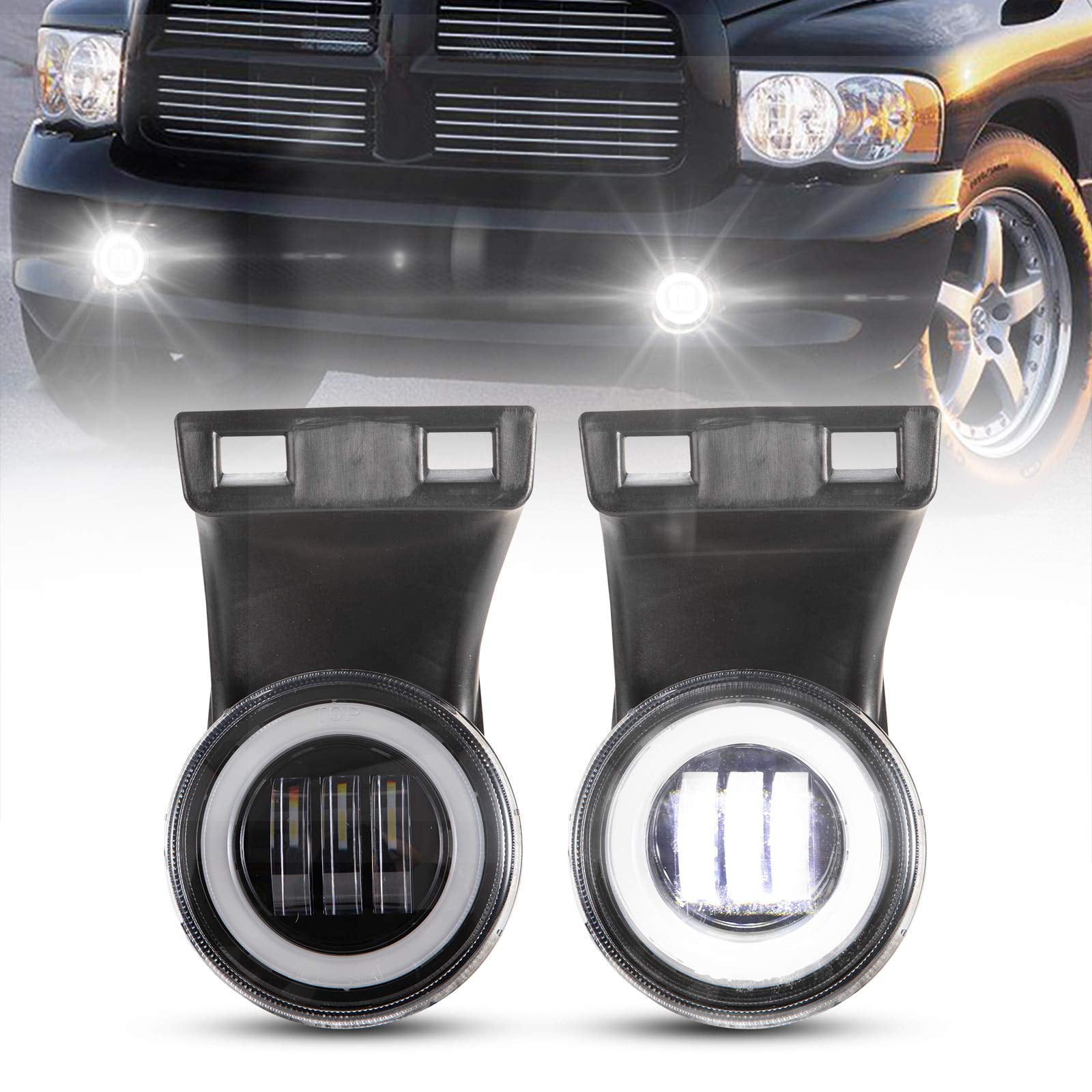 BUNKER INDUST Dodge Ram RRF12 LED Fog Lights with Daytime Running ...