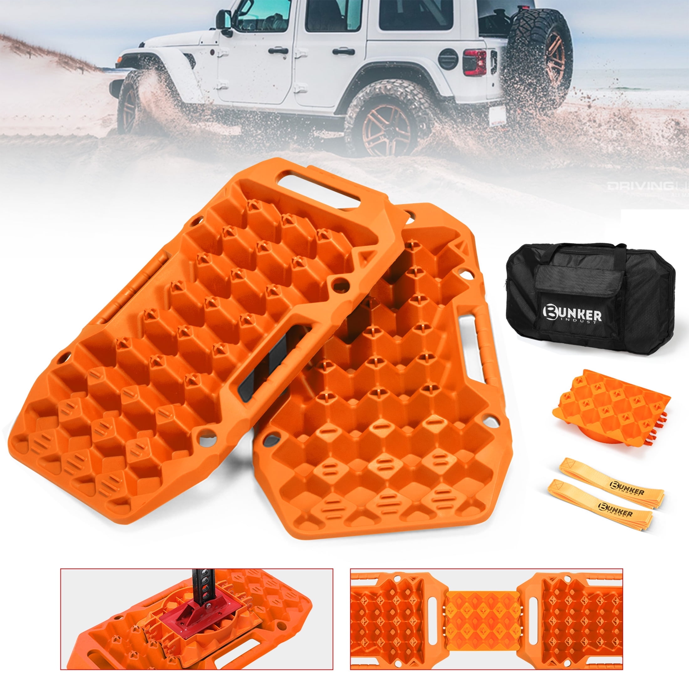 BUNKER INDUST Offroad Traction Boards with Jack Base,Multifunctional ...