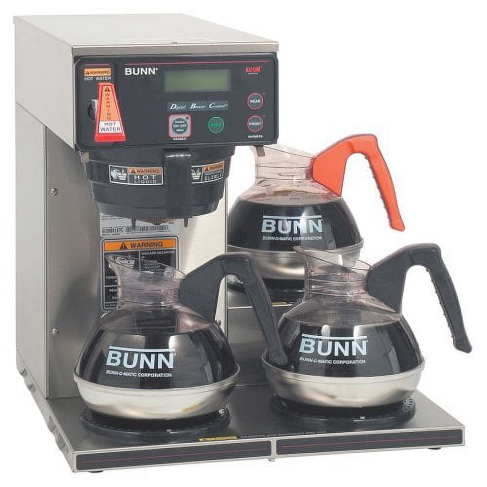 BUNN Axiom-DV-3 3L, 12-Cup Dual Voltage Automatic Commercial Coffee ...