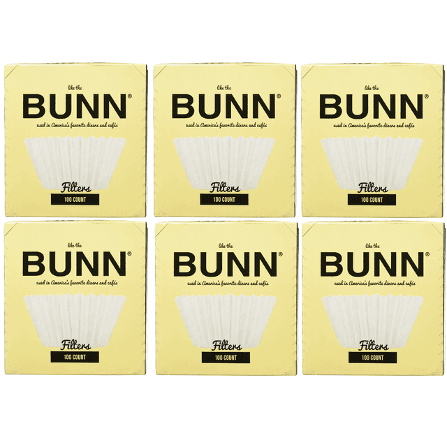 BUNN BCF100-B 100-Count Basket Filter (6 Pack) - Walmart.com