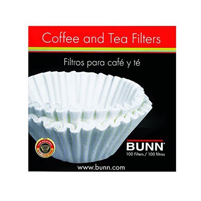 BUNN Coffee Filters, 10/12-Cup Size, 100 Filters/Pack,White - Walmart.com