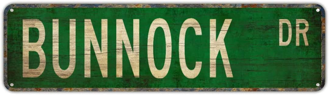 BUNNOCK DR Vintage Signs Retro Tin Signs Art Plaque Aluminum Sign for ...
