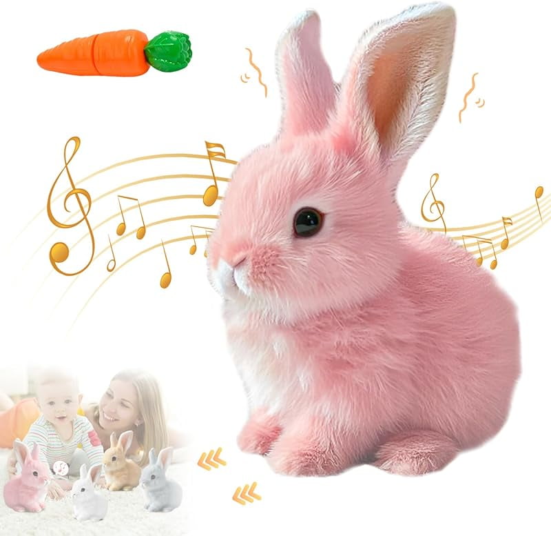 BUNNY - Easter MY REALISTIC BUNNY TOY, Realistic Bunny Rabbit Toys ...