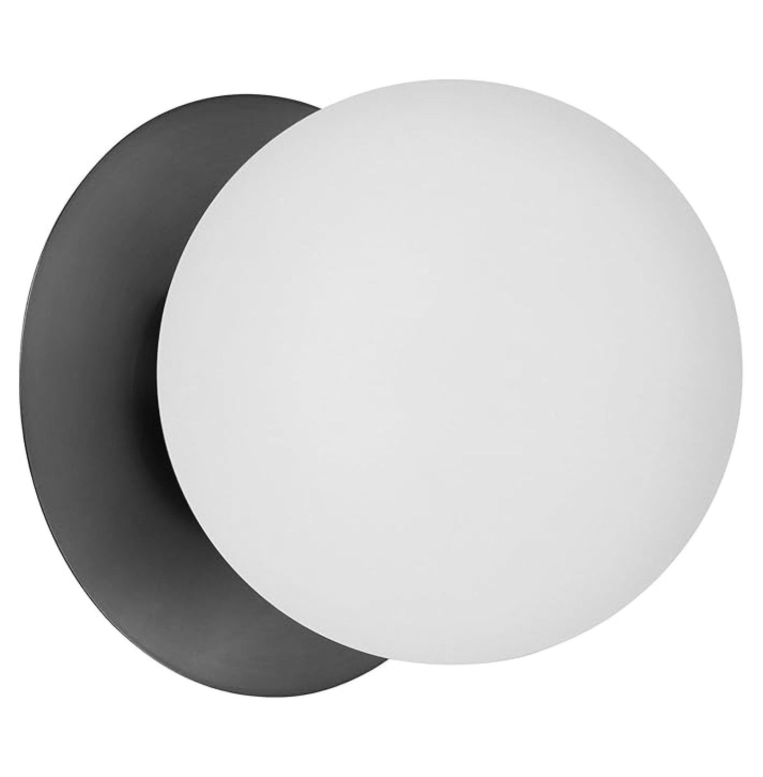 BUR-51W Burlat Contemporary Wall Sconce Light with Glass Globe Shade, 6 ...