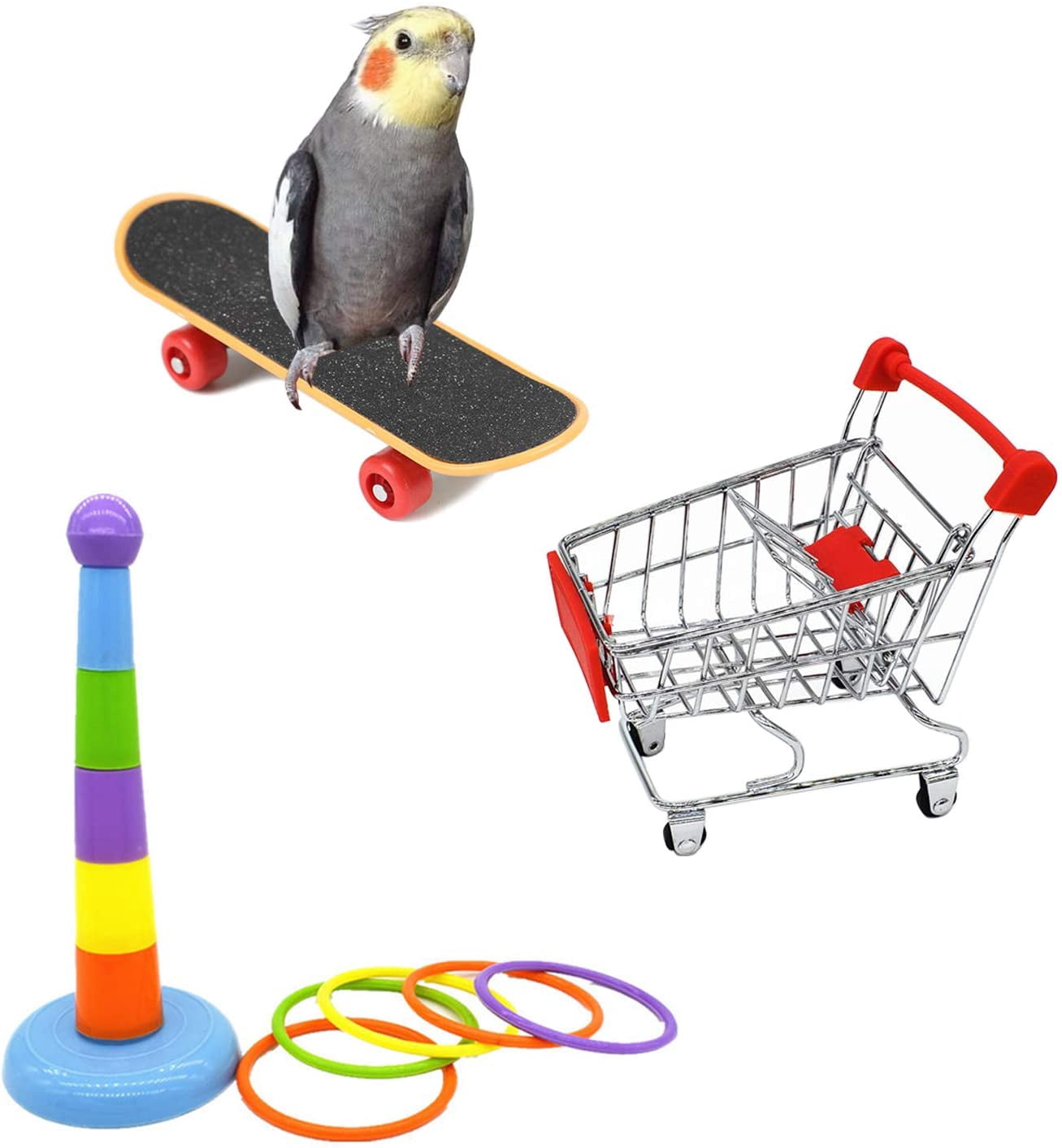 BURIBURI Bird Intellective Mini Basketball Rack Training Toy for ...