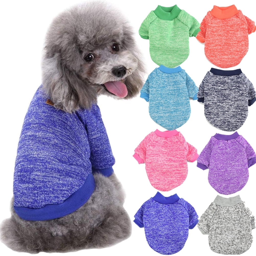 BURIBURI Pet Dog Classic Sweater Fleece Coat Soft Warm Dogs Shirt ...