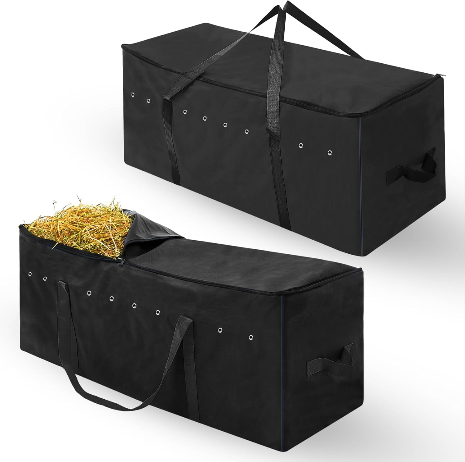 BURIBURIBURIBURI 2 Pack Hay Bale Bag 600d 41 x 15 x 17 Inch Extra Large ...