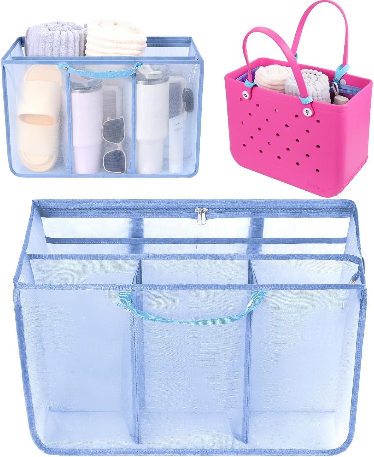 BURIBURIBURIBURI Beach Bag Organizer Compatible with X Large Bogg Bag ...