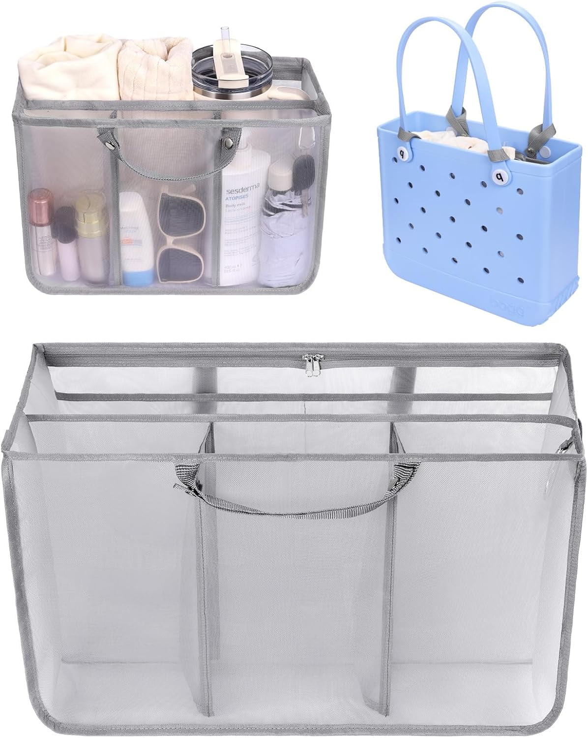 BURIBURIBURIBURI Beach Bag Organizer Compatible with X Large Bogg Bag ...