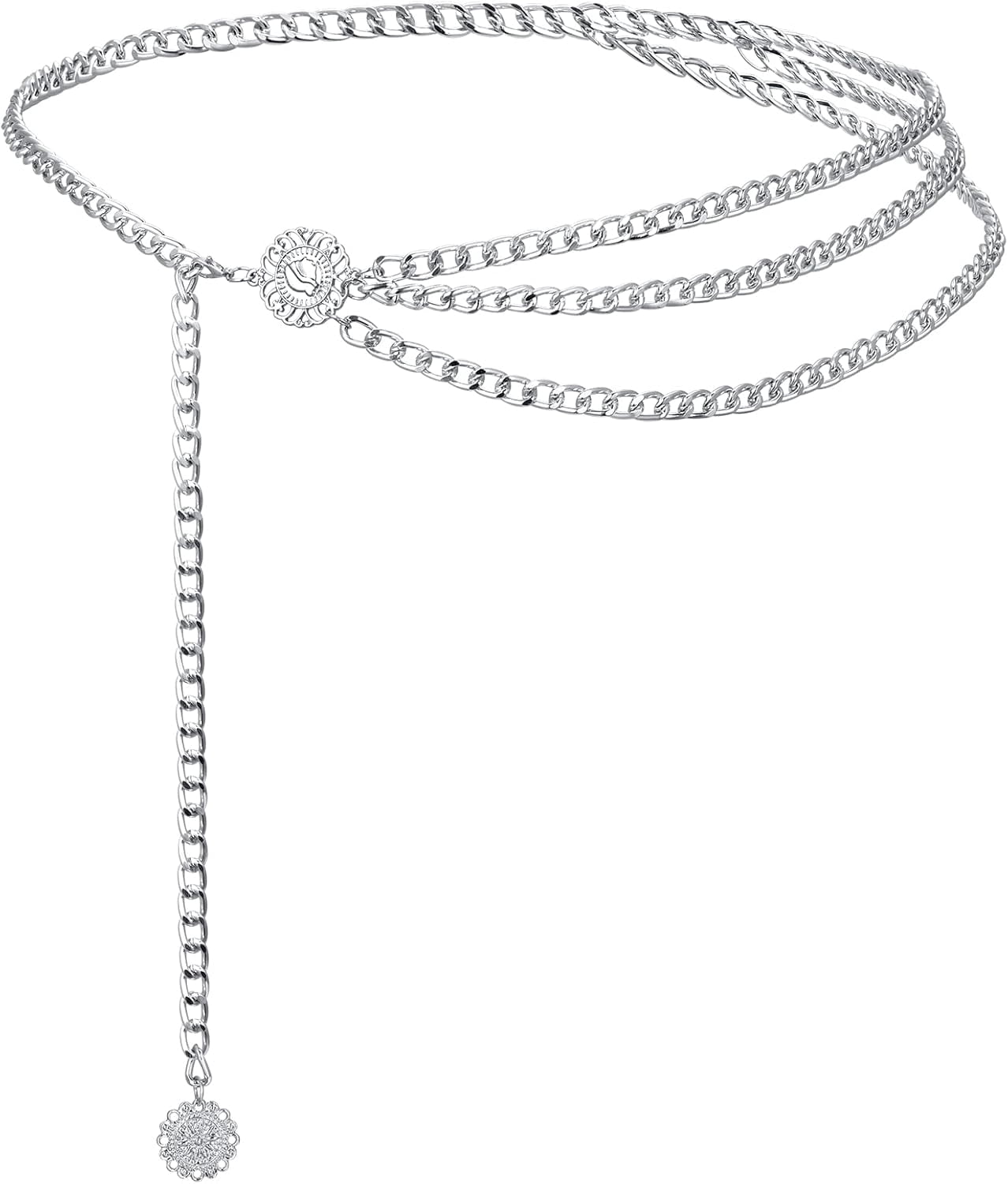 BURIBURIBURIBURI Chain Belt Chain Chain Belt Chain Belt with Chain ...