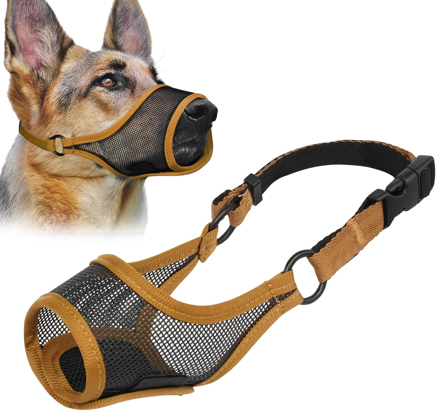 BURIBURIBURIBURI Dog Muzzle, Mesh Muzzle for Large Medium Small Dogs ...