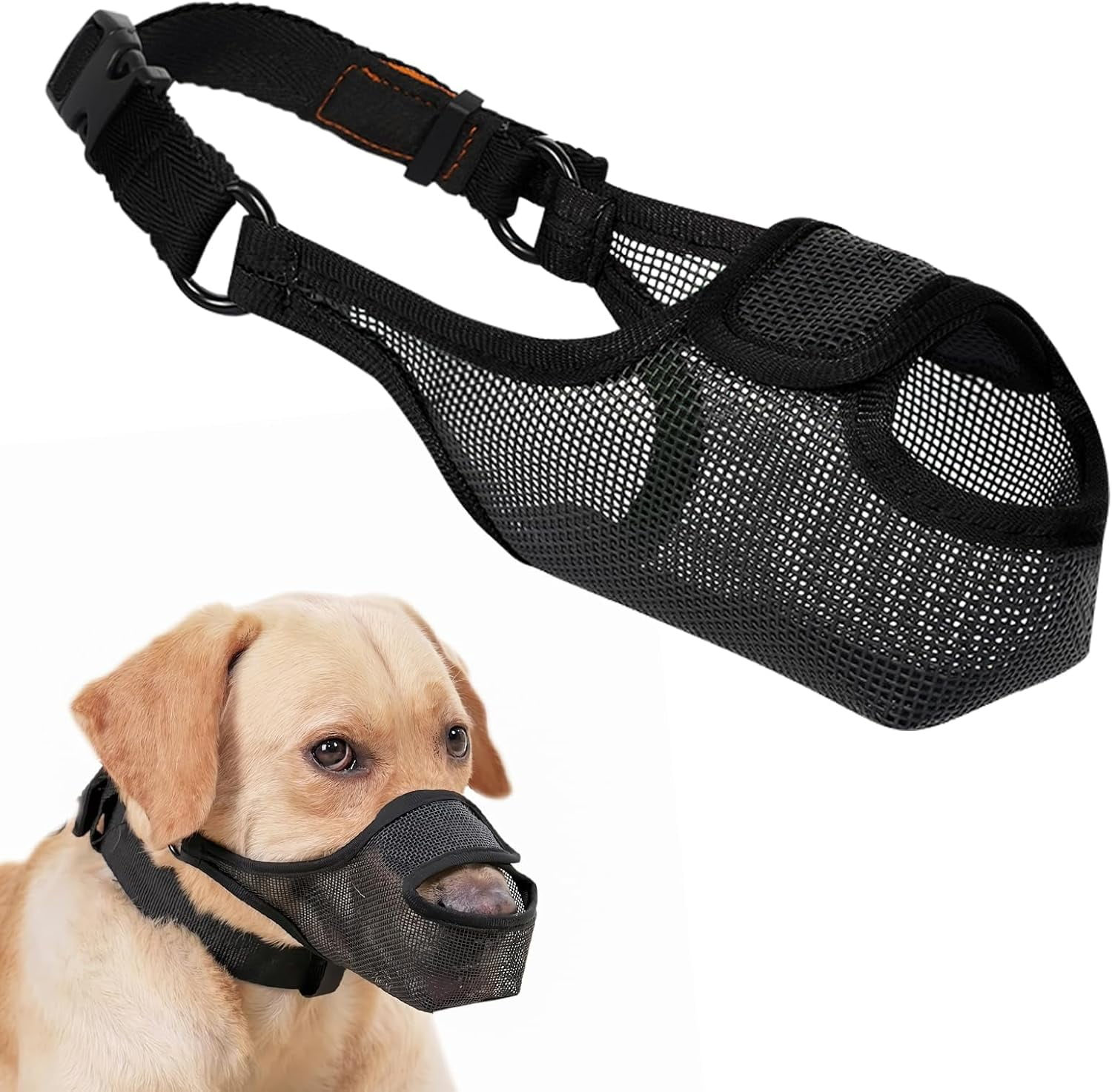 BURIBURIBURIBURI Dog Muzzle, Patented Mesh Muzzle for Large Medium ...