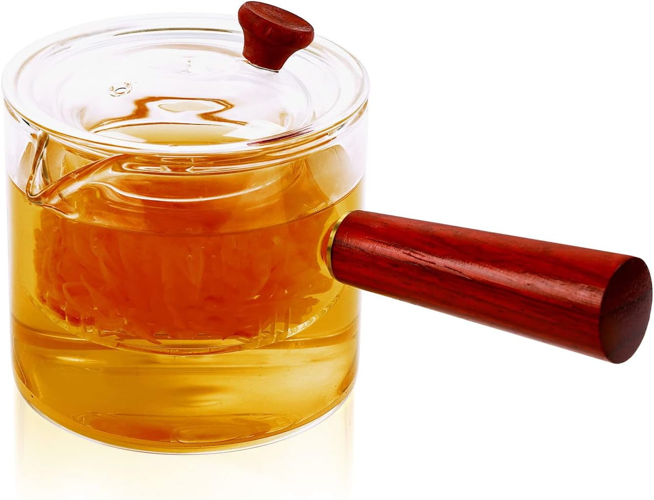 BURIBURIBURIBURI Glass Teapot with Infuser for Loose Tea, Small Clear ...