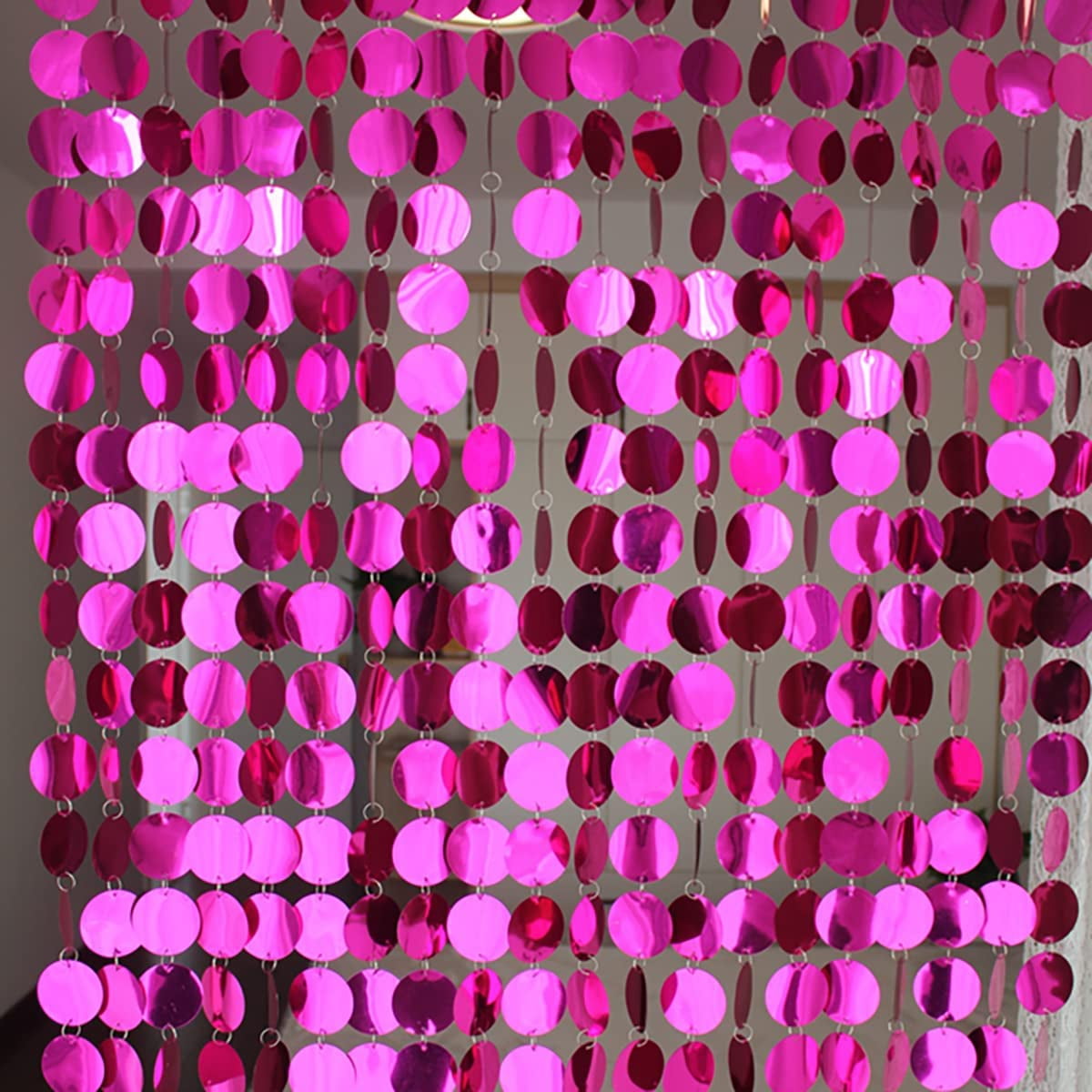 BURIBURIBURIBURI Sparkle Sequin Beaded Curtain Door String Curtains ...