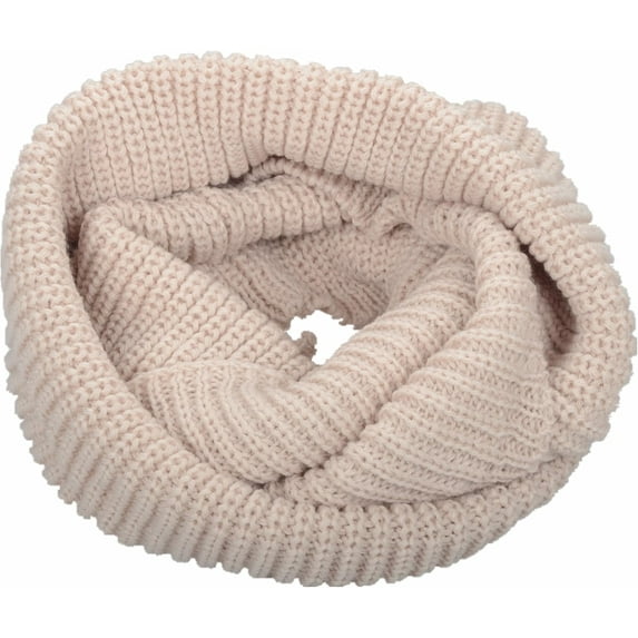 BURIBURIBURIBURI Womens Thick Ribbed Knit Winter Infinity Circle Loop ...