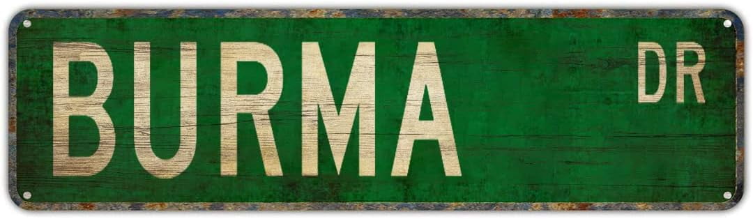 BURMA DR Vintage Signs Retro Tin Signs Art Plaque Aluminum Sign for ...