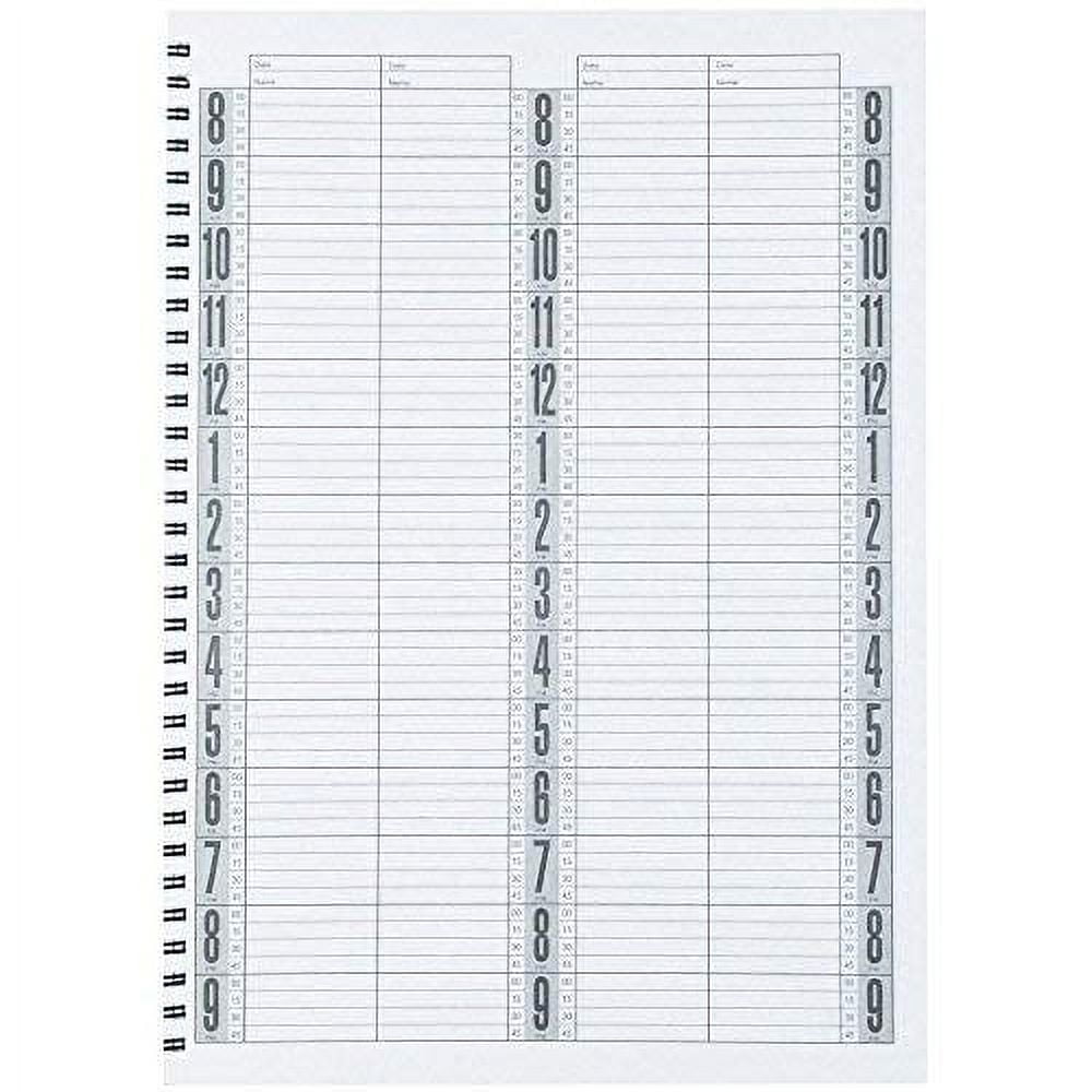 BURMAX Salon Beauty Hair DL Pro 4 Column Appointment Book - BK-DLC203 - Walmart.com
