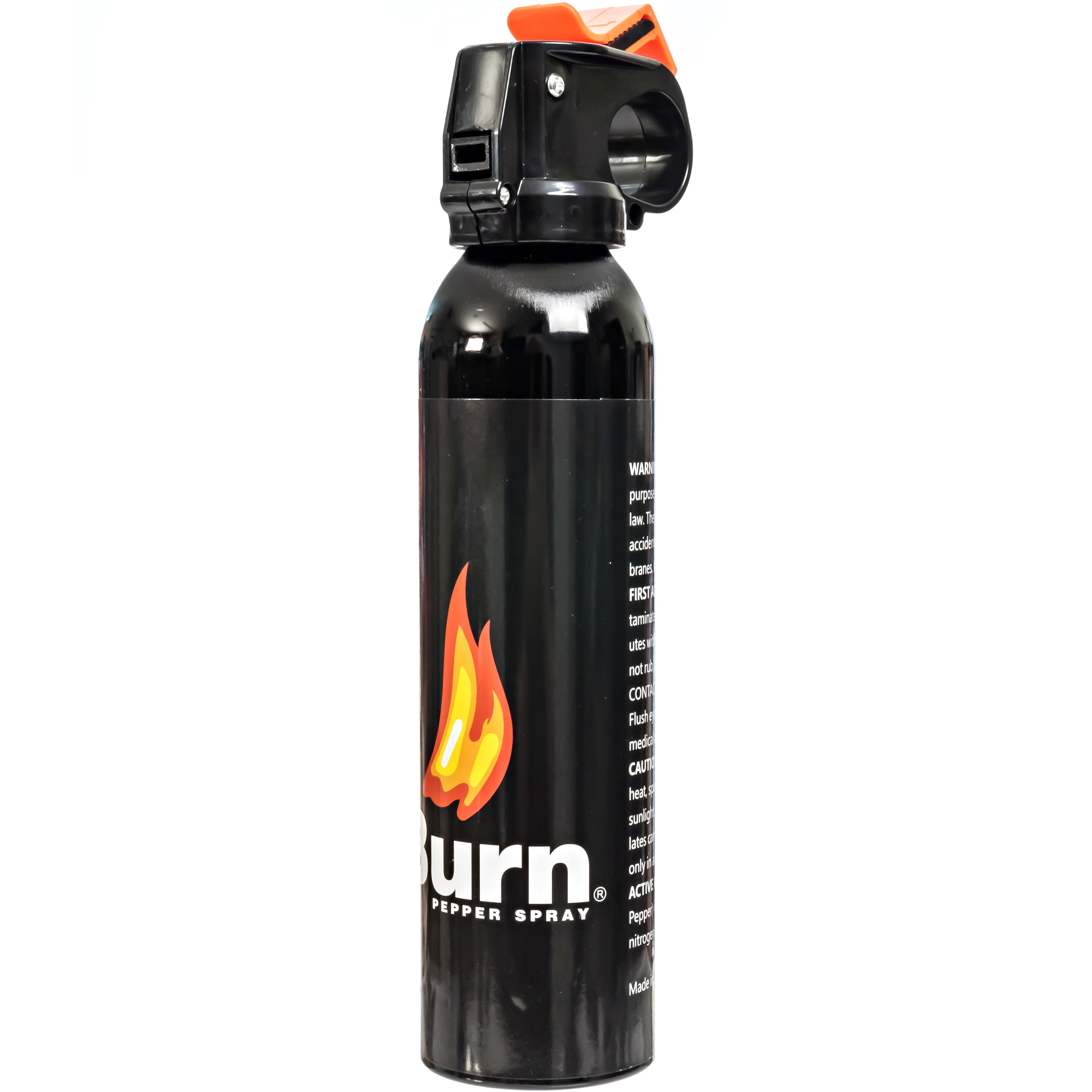 BURN Large Pepper Spray Self Defense Fogger - Max Strength - 10 fl oz Heavy Duty Portable Fire ...