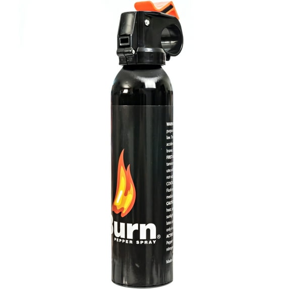 BURN Large Pepper Spray Self Defense Fogger - Max Strength - 10 fl oz ...