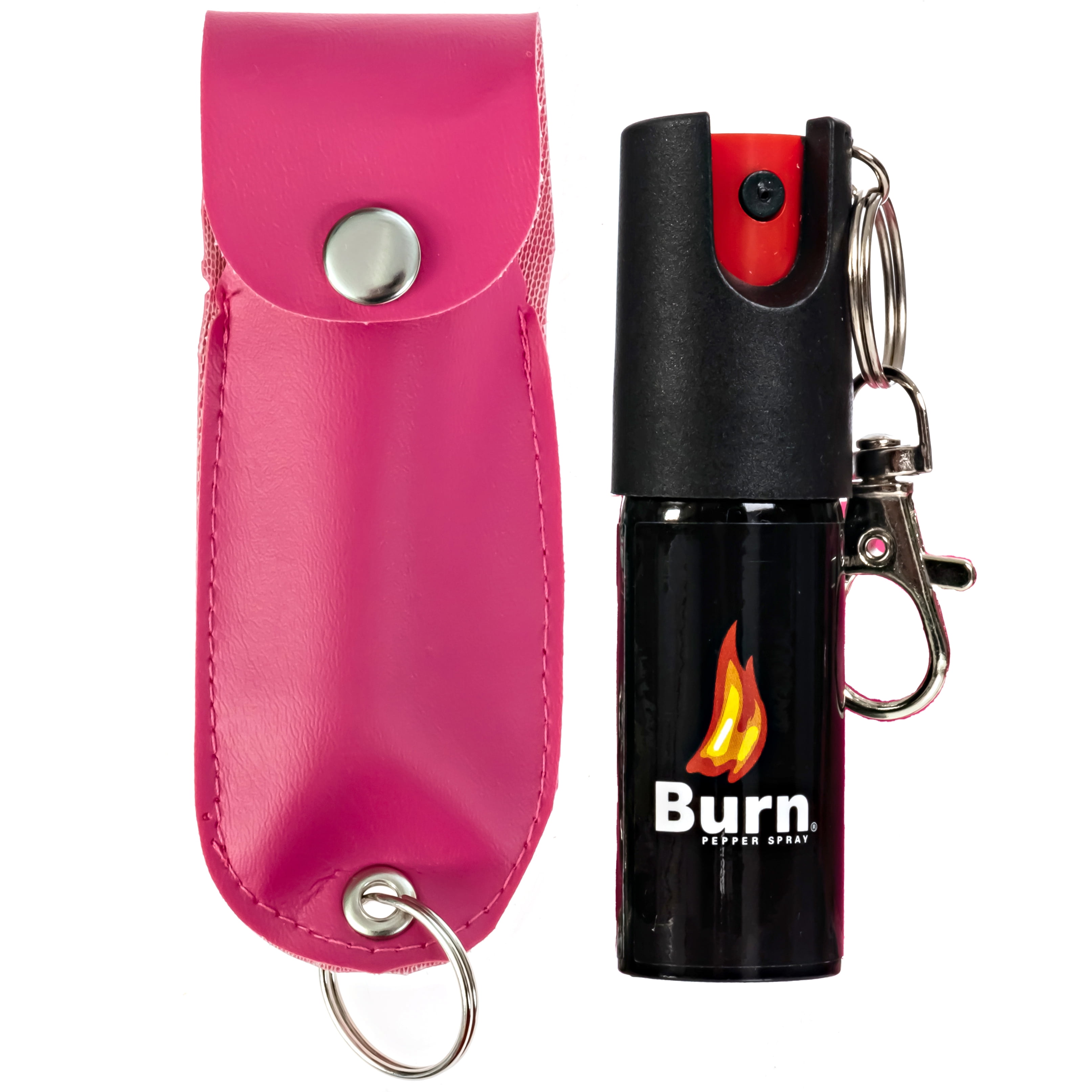 BURN Pepper Spray 1/2oz Max Strength Self Defense in Pink Holster ...