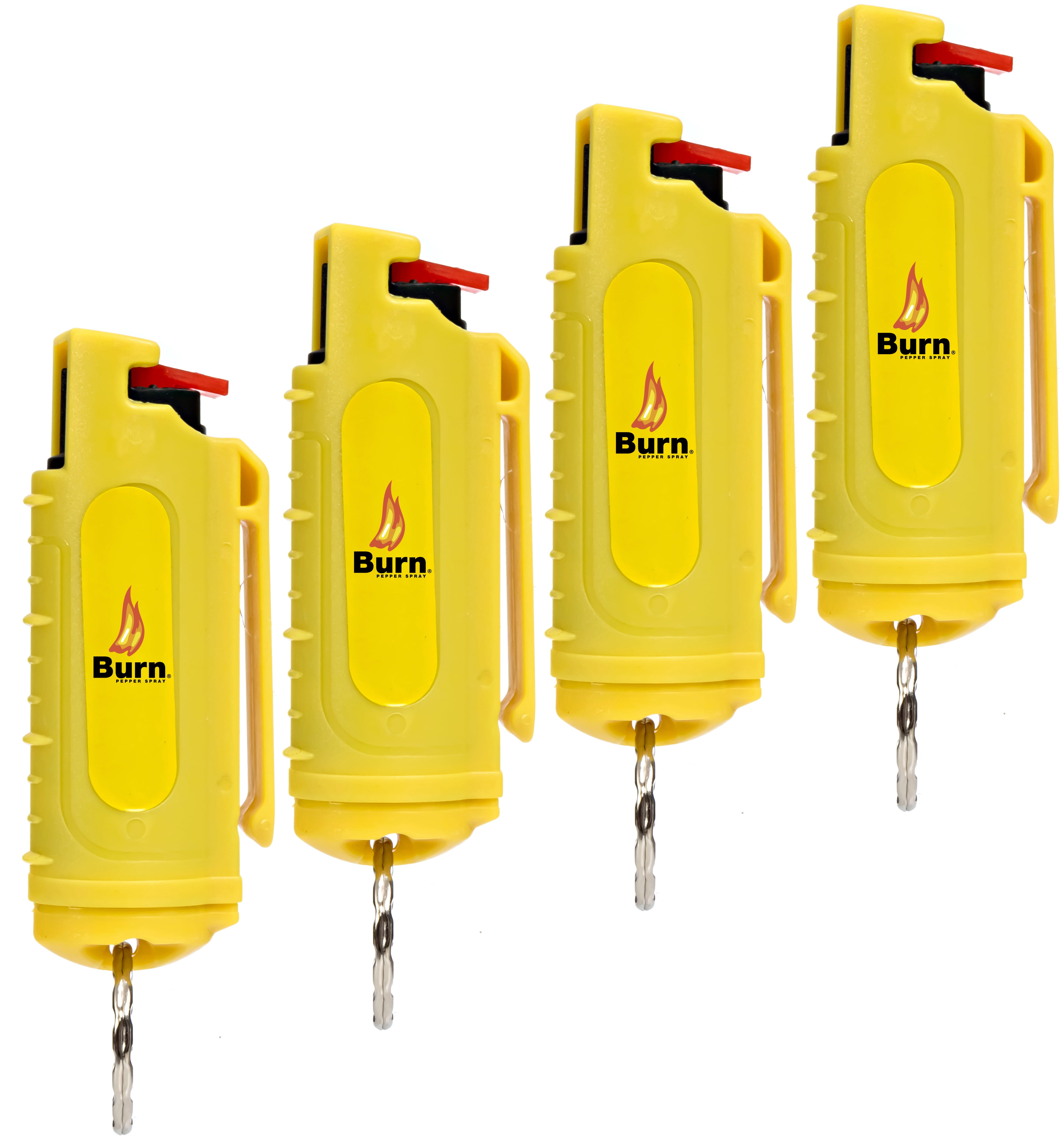 BURN Pepper Spray 1/2oz Yellow 4 Pack - Walmart.com