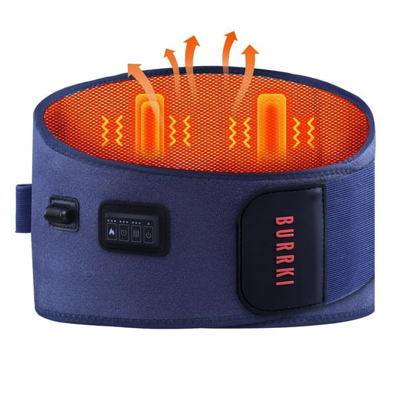 Lower Back Massager, Cordless Heating Pad with Massager for Pain Relief ...
