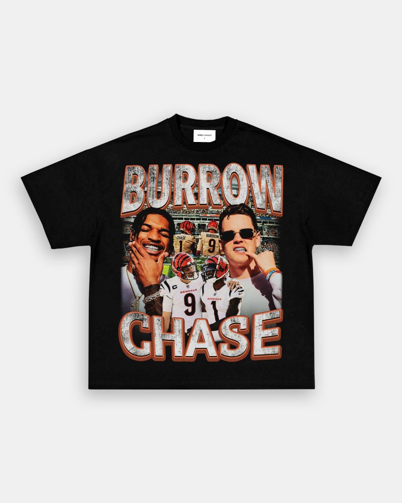 BURROW X CHASE TEE, Football player shirt, gift for football fans, game ...
