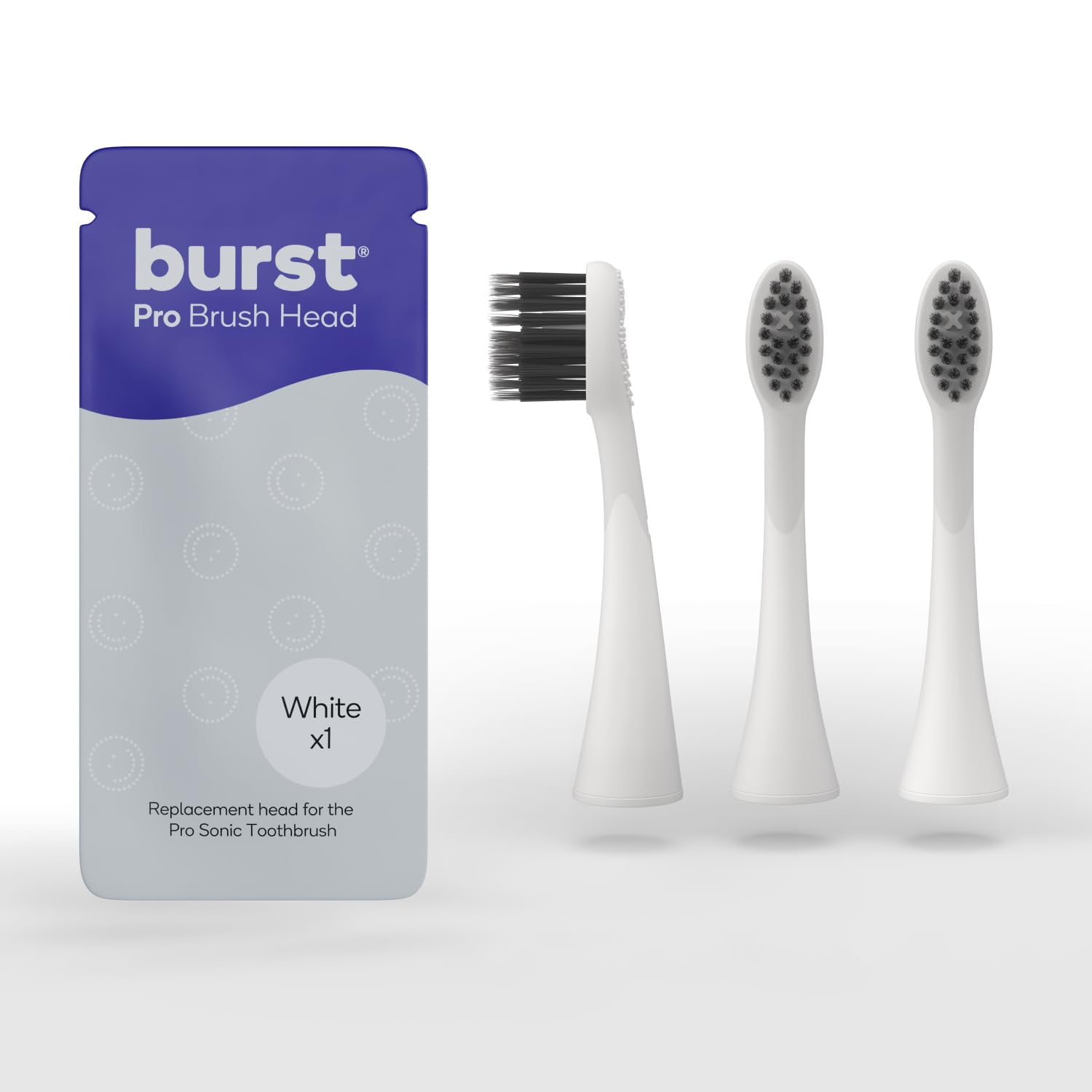 BURST Pro Sonic Electric STF9 Toothbrush Genuine Replacement Heads ...