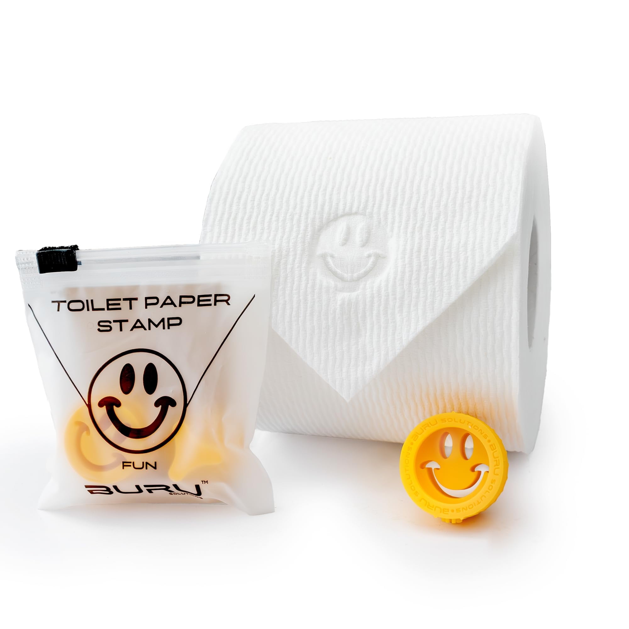 BURU SOLUTIONS Toilet Paper Stamp Fun (Smiley Face) - Add a Unique ...