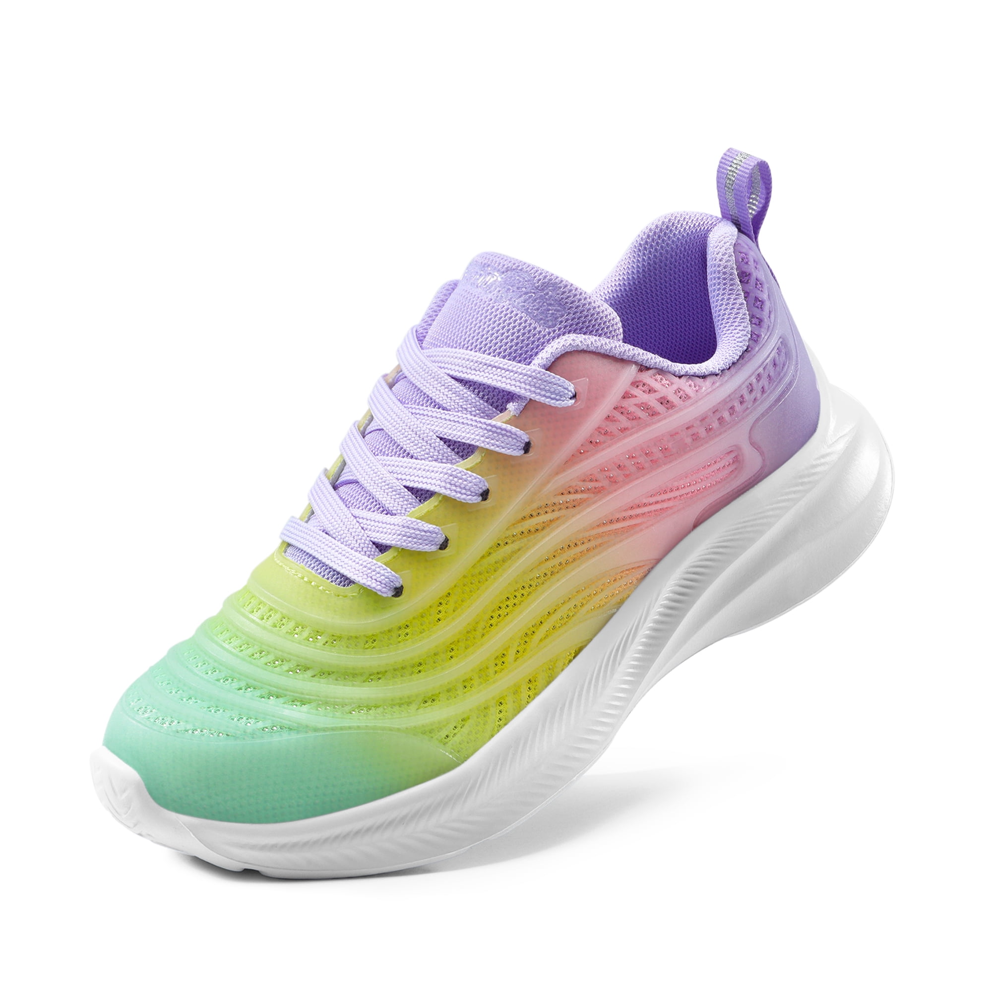 BURUDANI Girls Boys Tennis Sparkle Glitter Lace-Up Athletic Running ...