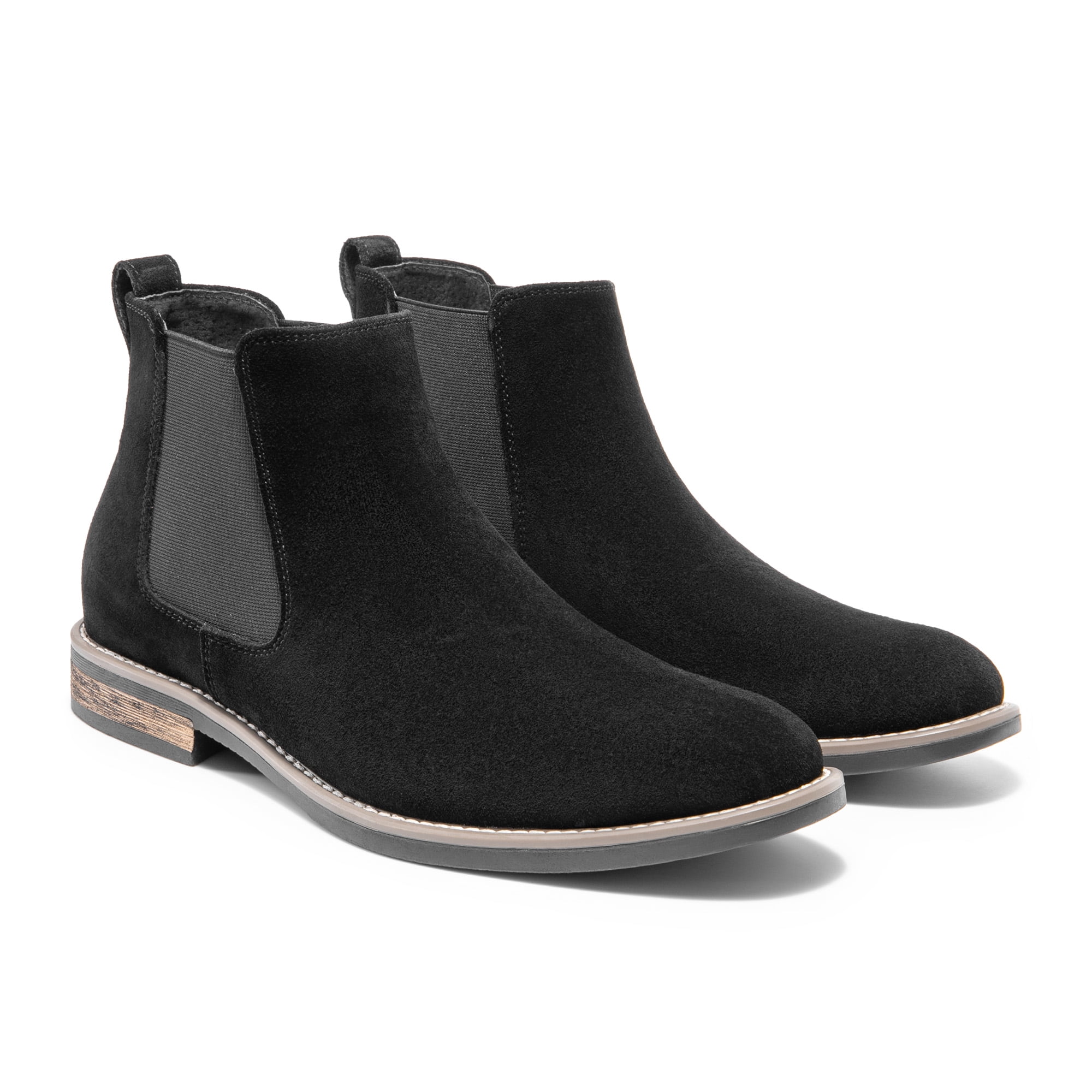 BURUDANI Men's Suede Chelsea Boots - Walmart.com