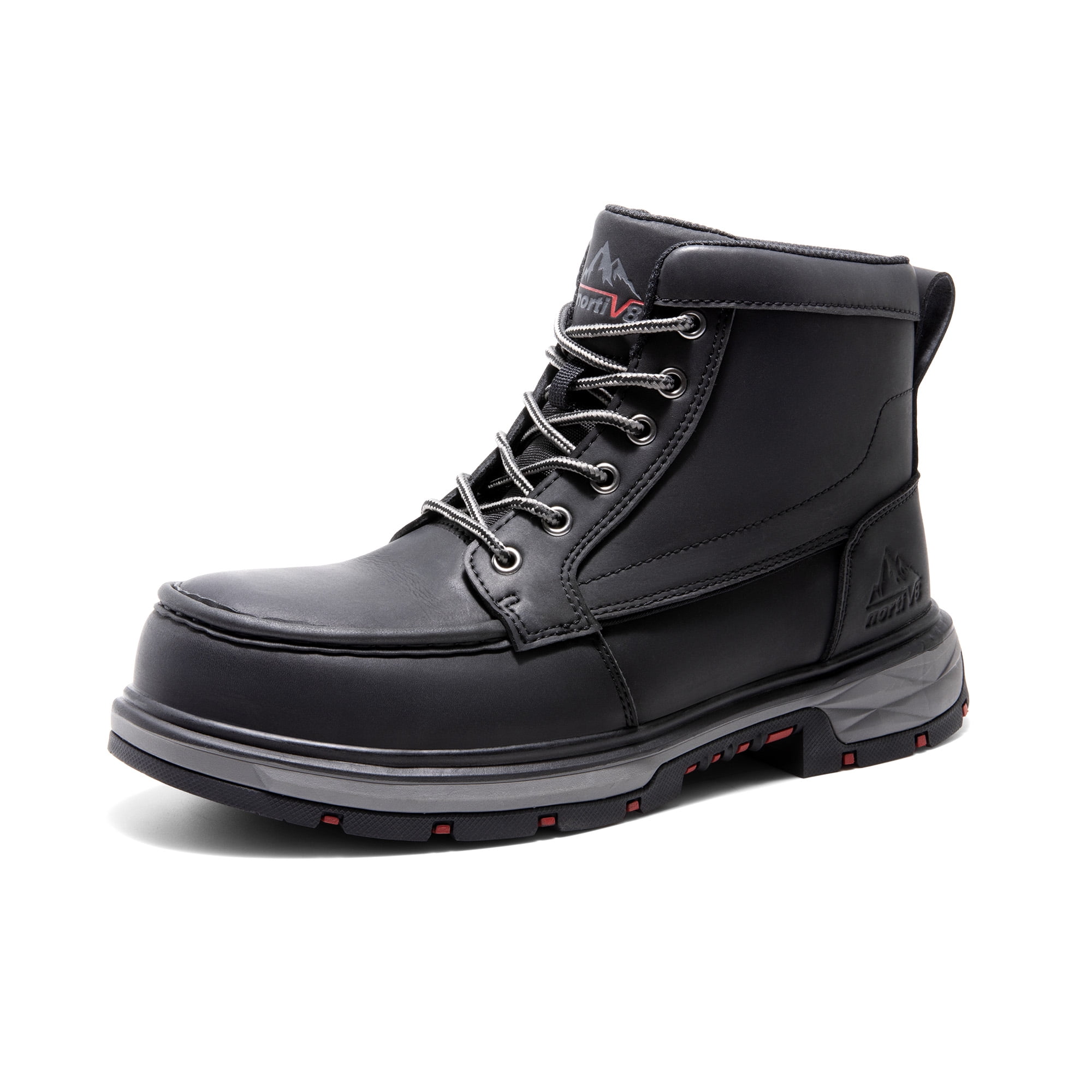 BURUDANI Men's Waterproof Steel Toe Work Boots Safety Construction Anti ...