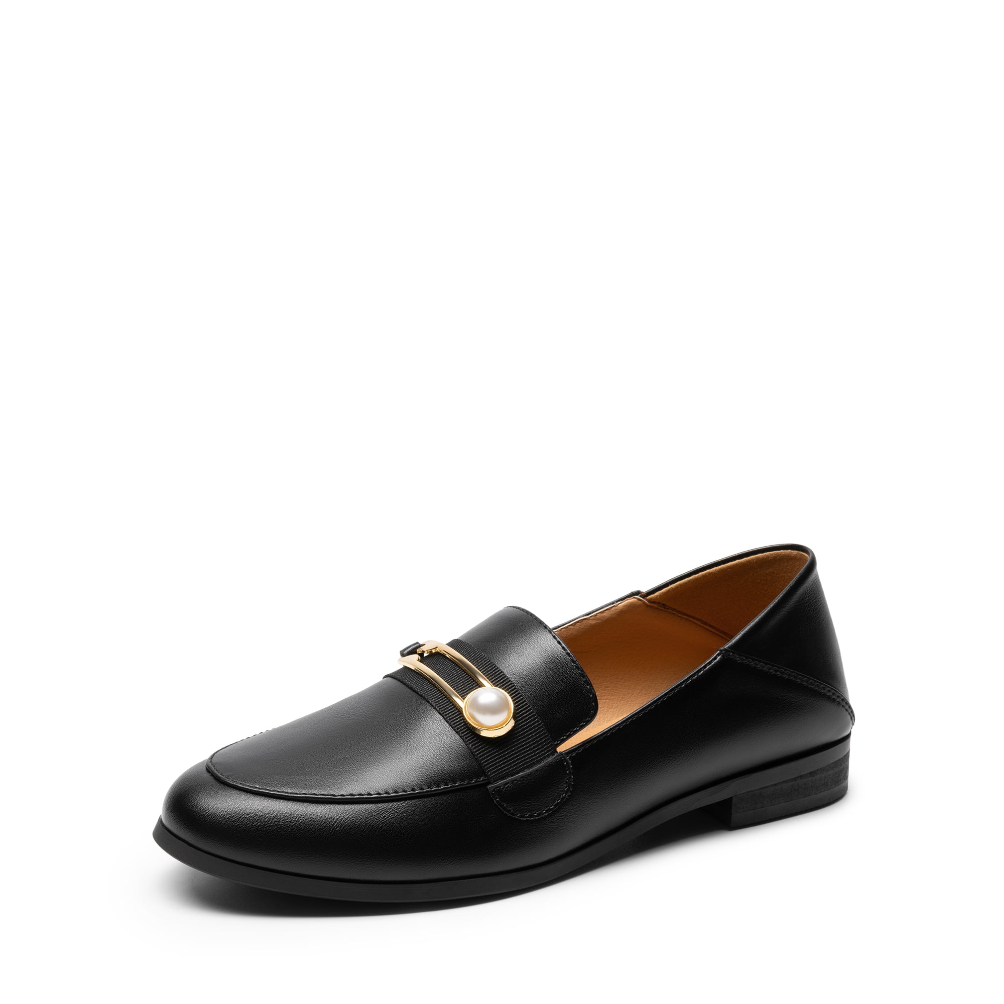 BURUDANI Women Loafers Slip-On Comfortable Round-Toe Casual Fashion ...