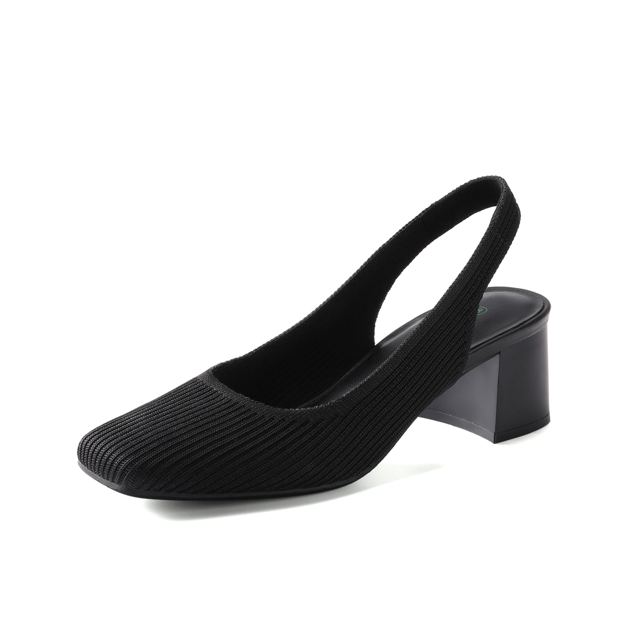 BURUDANI Women's Chunky Heels Square Toe Work Pumps Comfortable ...