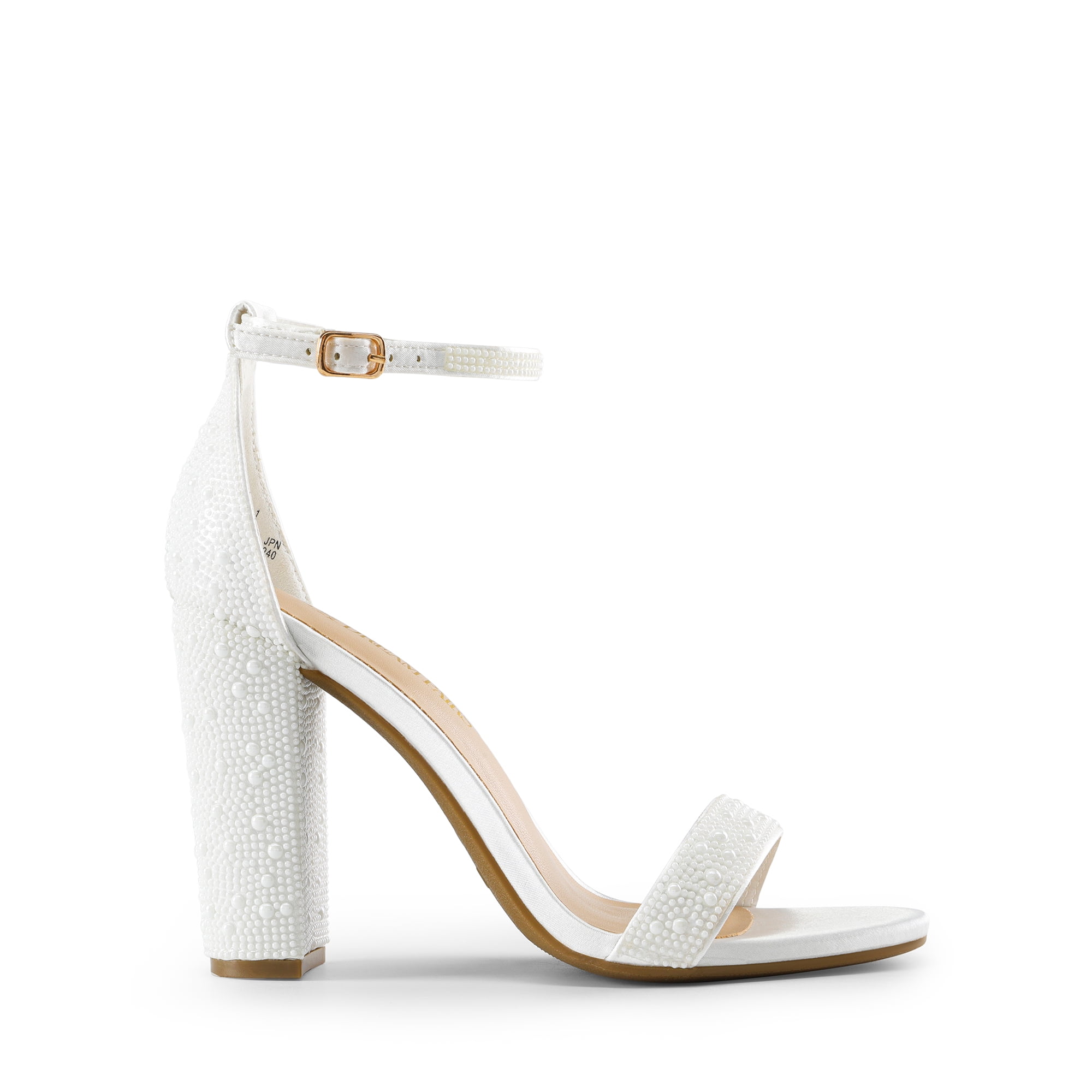 BURUDANI Women's Hi-Chunk High Heel Pump Sandals - Walmart.com