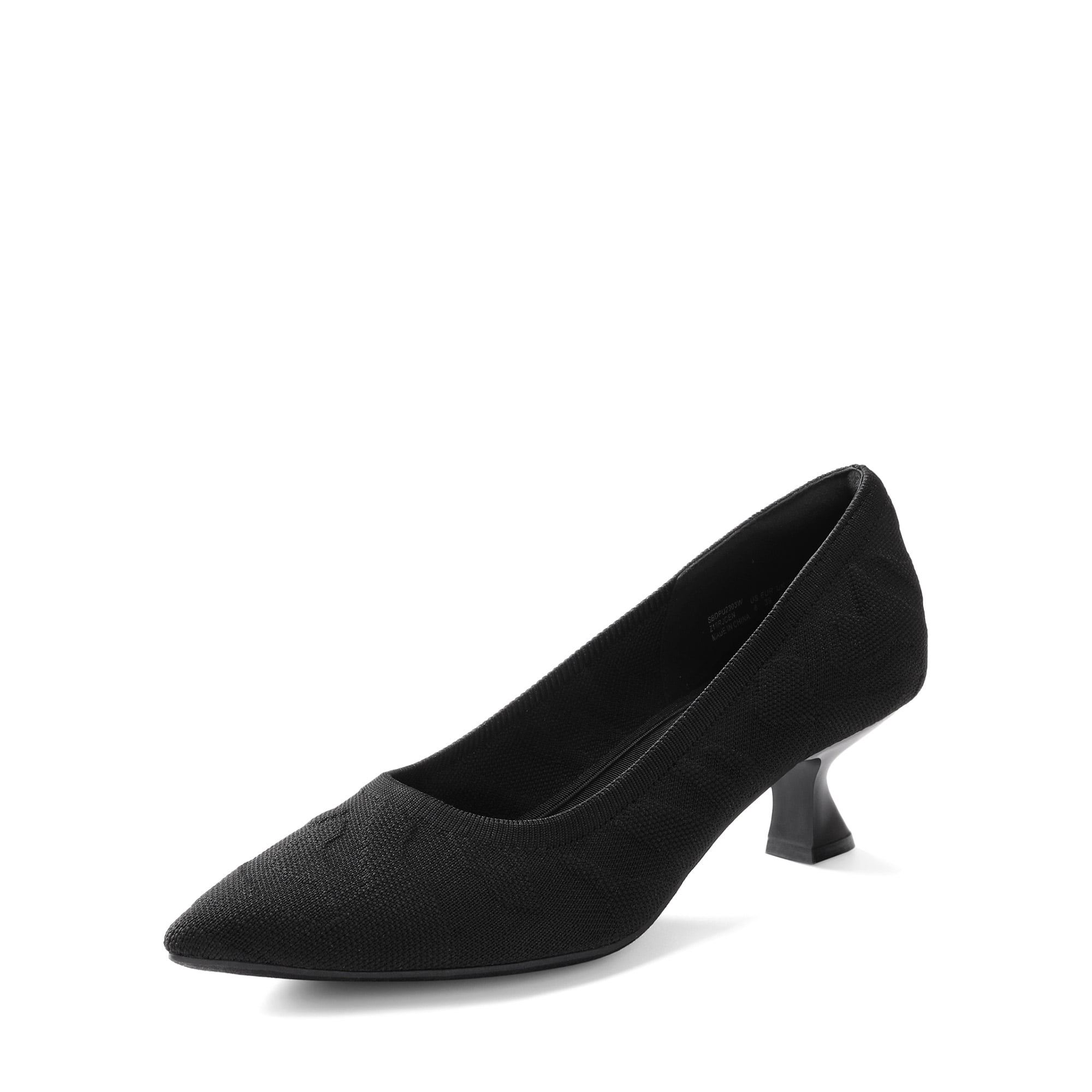 BURUDANI Women's Knitted Low Heel Dress Shoes - Walmart.com