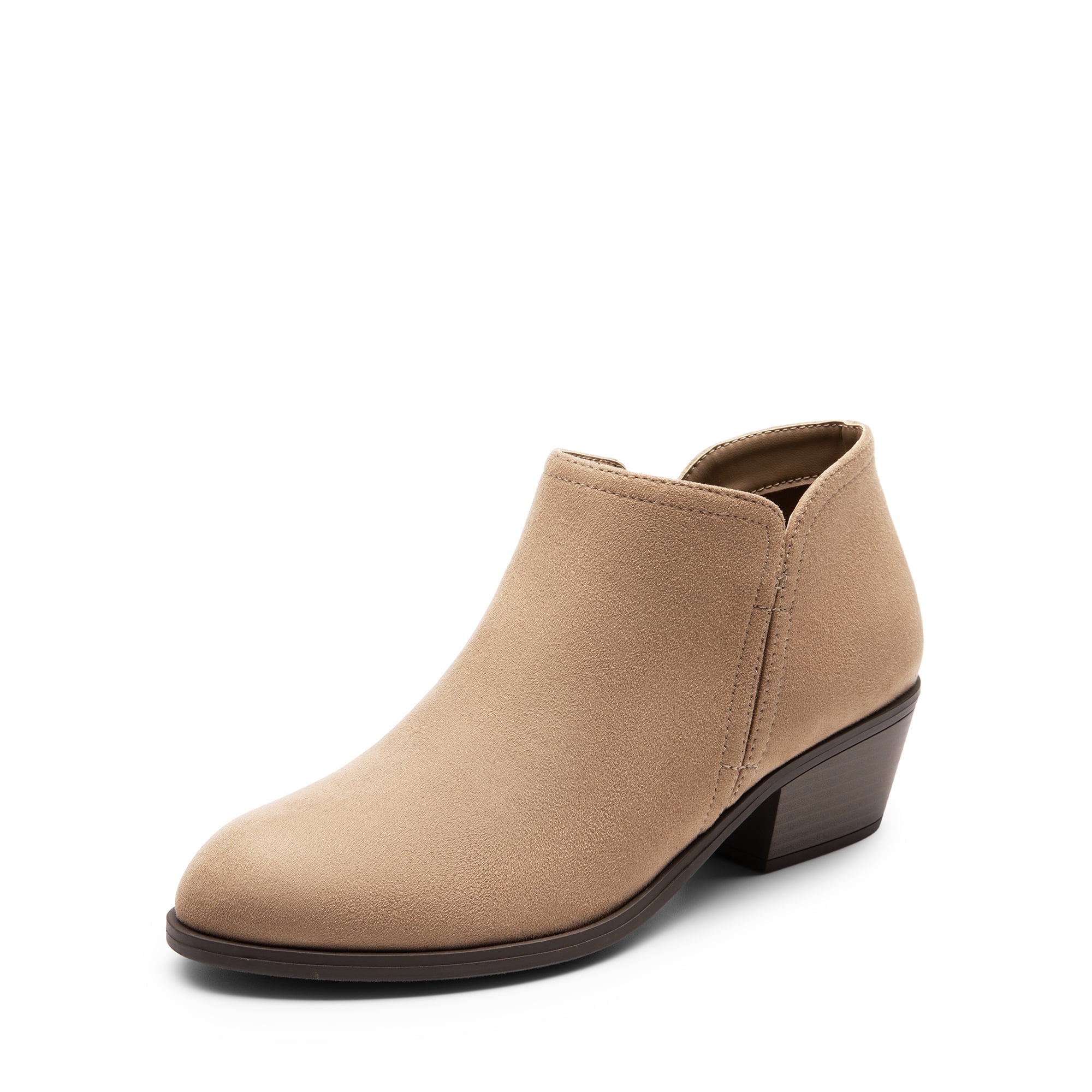 BURUDANI Women’s Low Chunky Heel Ankle Boots Comfortable Short Fall ...