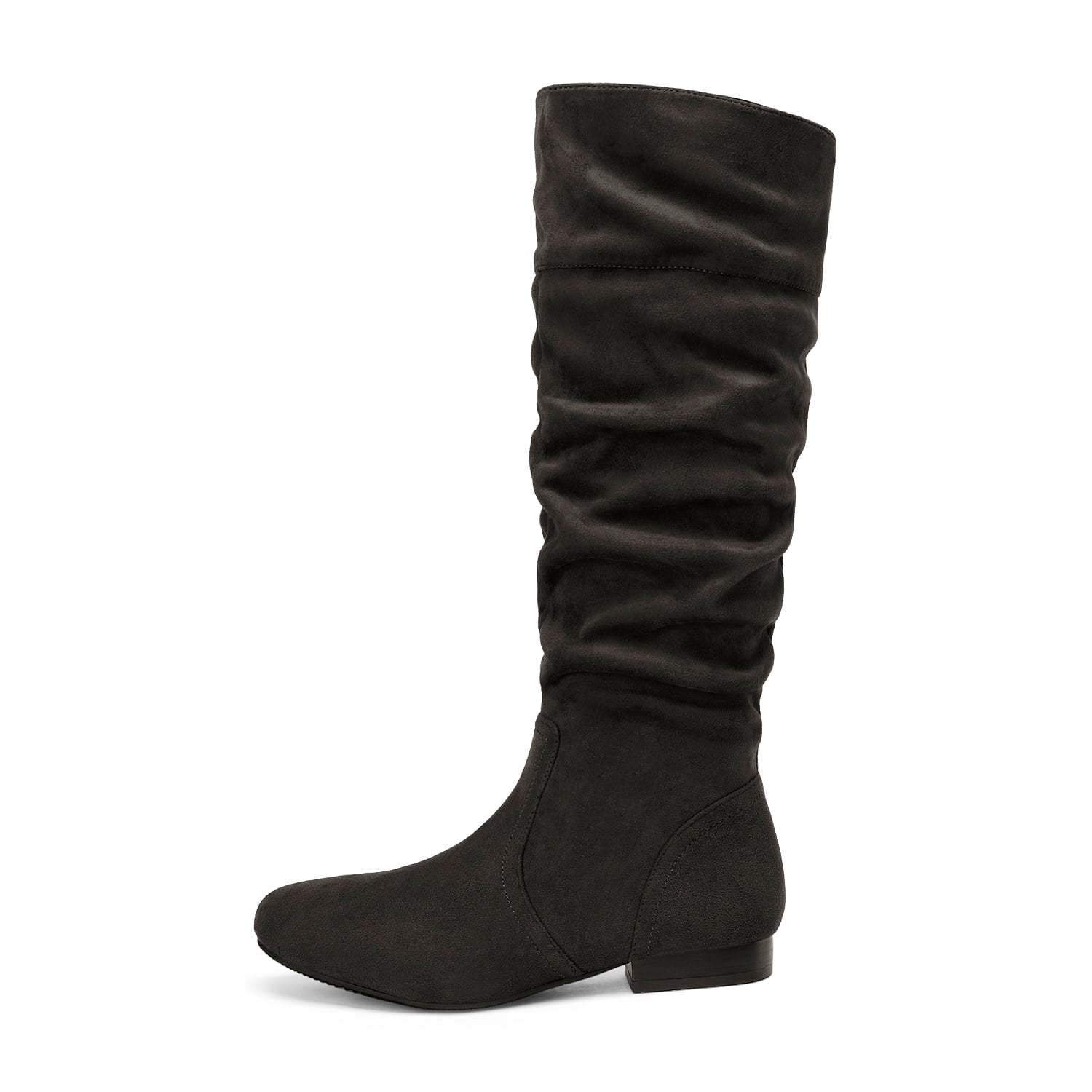 BURUDANI Women's Knee High Pull On Fall Weather Winter Riding Boots ...