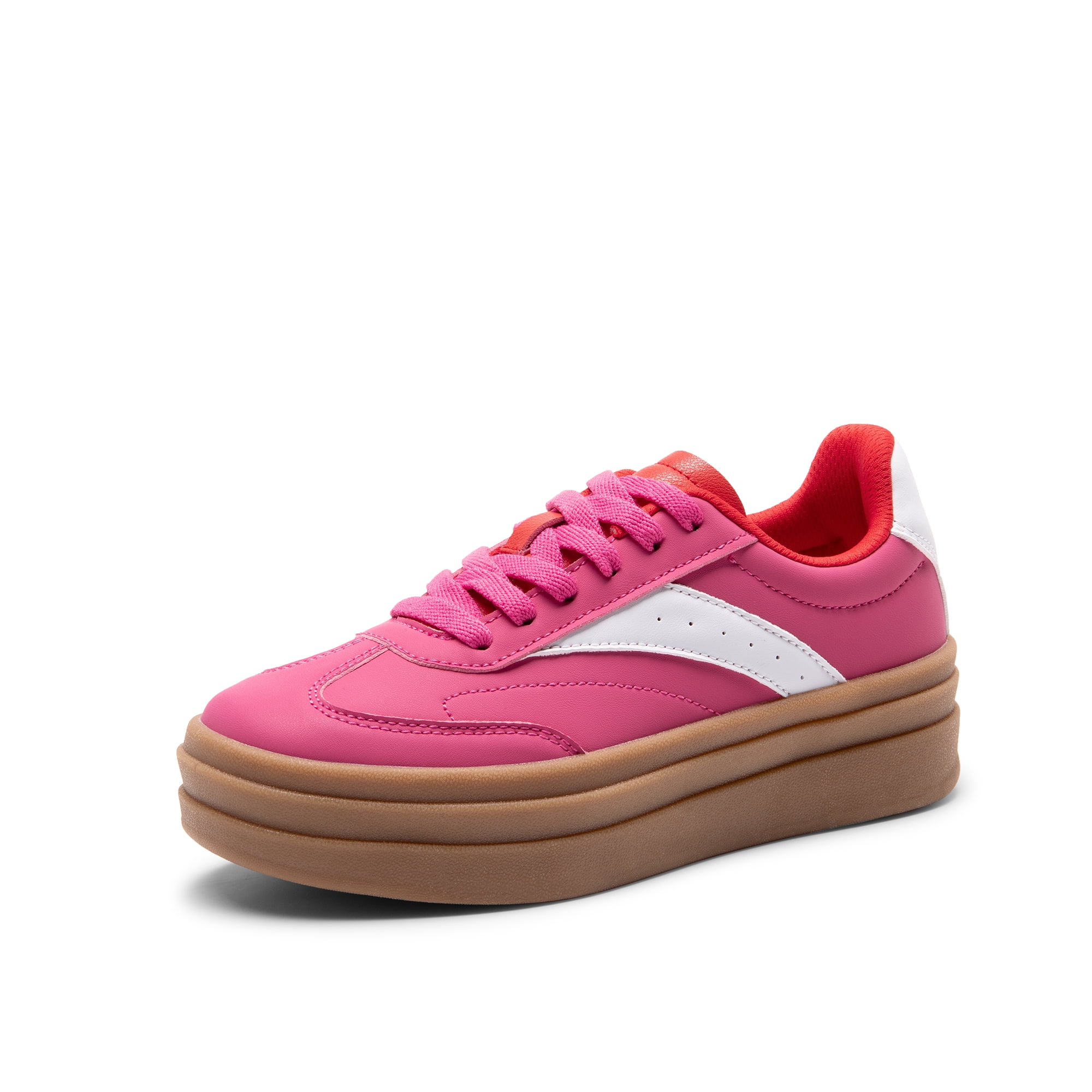 BURUDANI Women’s Platform Sneakers, Lace-Up Walking Tennis Shoes ...